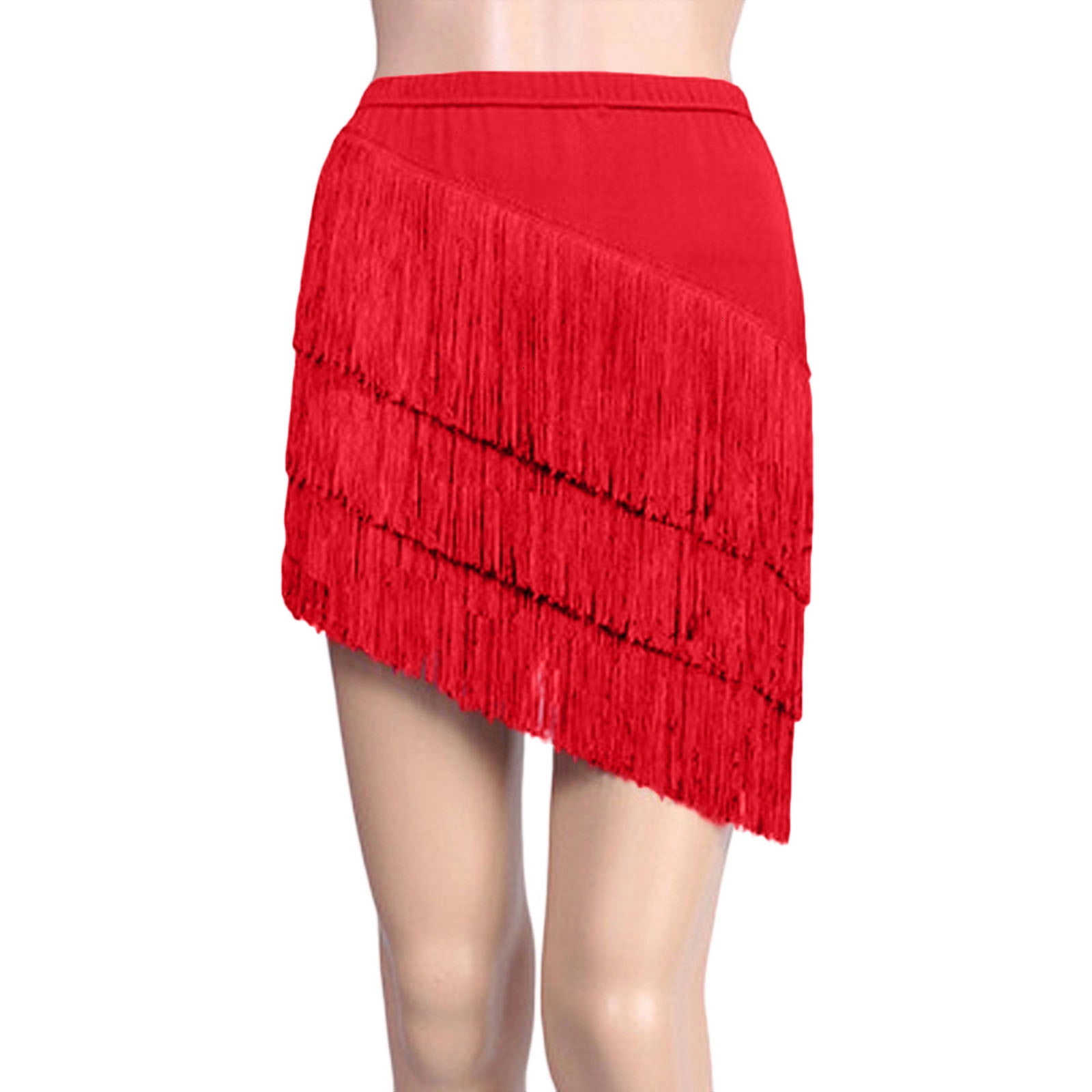 Dresses for Girls Solid Color Fringe V Cut Elastic Waist Semi Formal ...