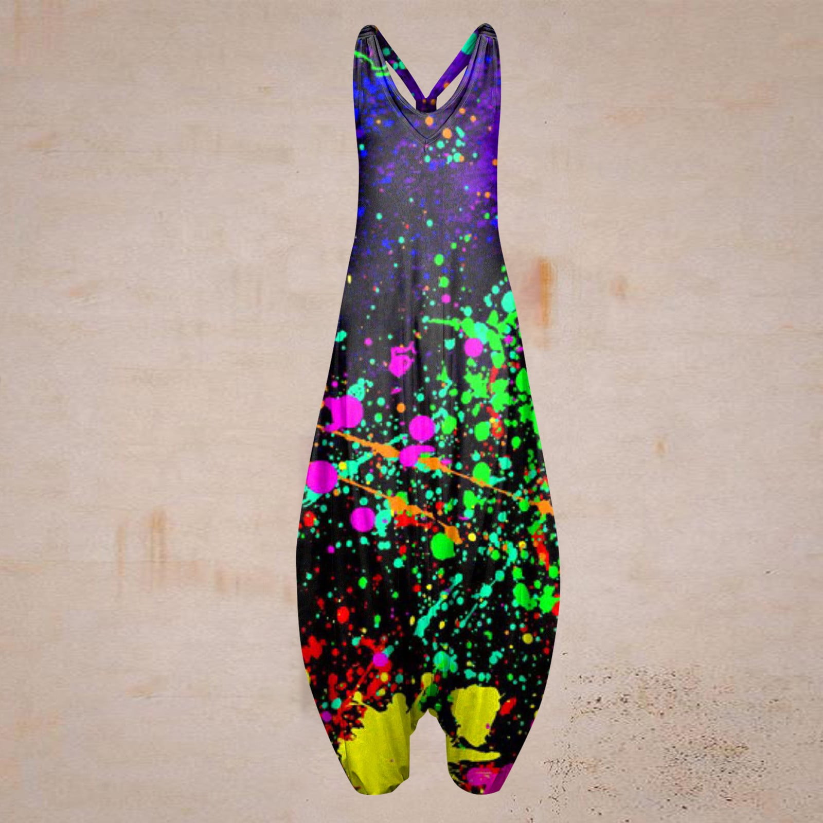 Dresses for Women 2023 HIMIWAY Women's Casual Spilling Ink Print Loose ...