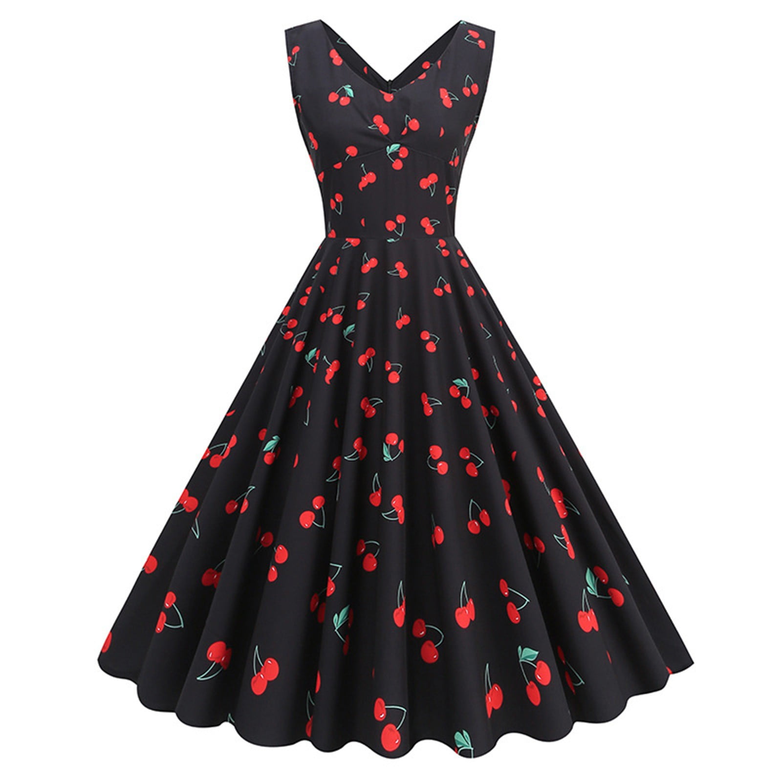 Dresses for Women 2024 Spring Summer Green Fresh Cute Sweet Strawberry ...