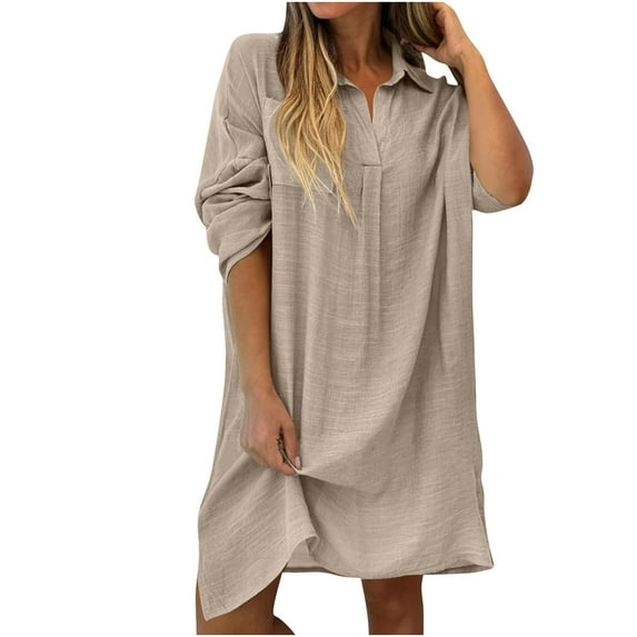 Dresses for Women 2026 Casual Spring Spring And Loose Beach Short ...