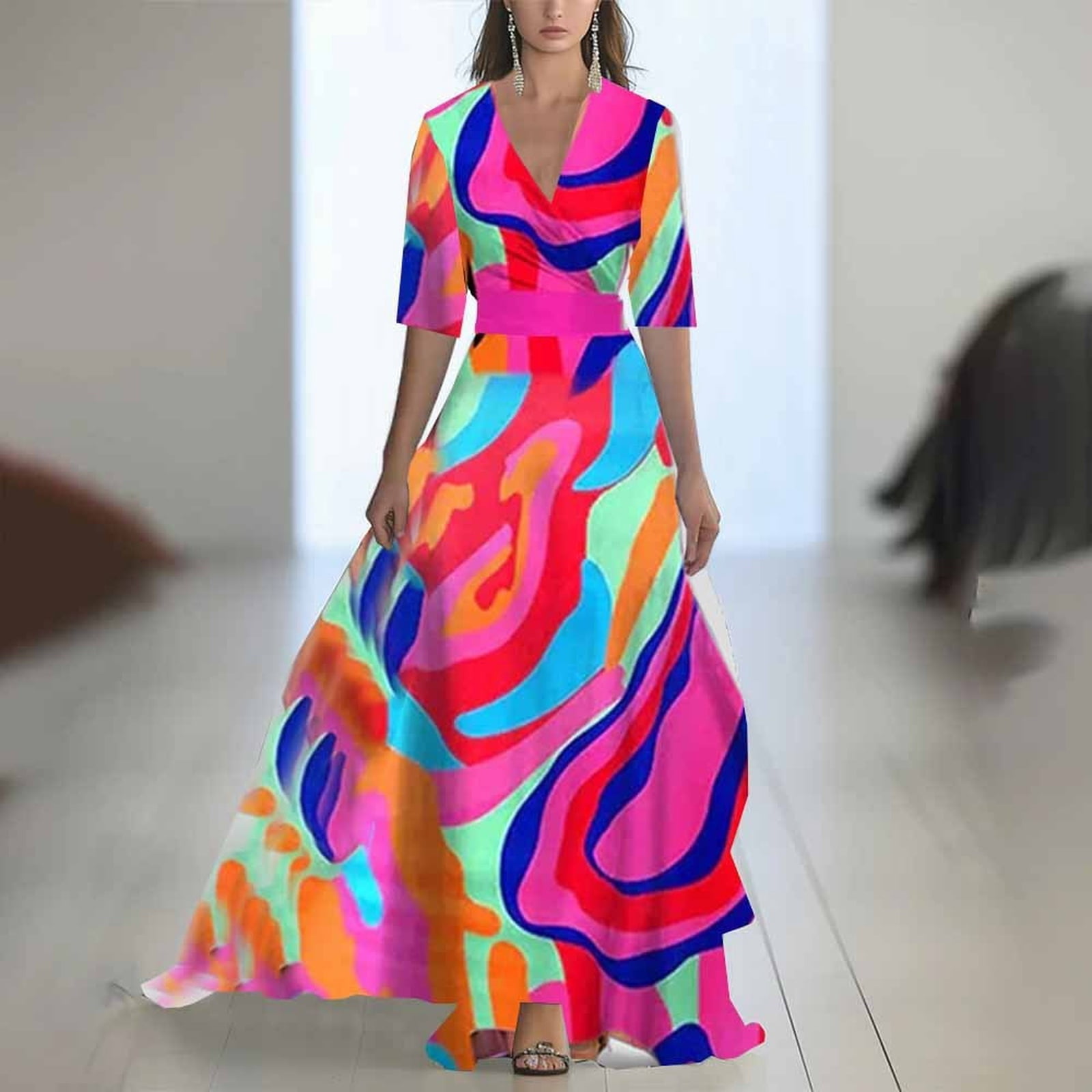 Dresses for Women 2026 Elegant Classy Wedding Guest Dress Empire Waist ...