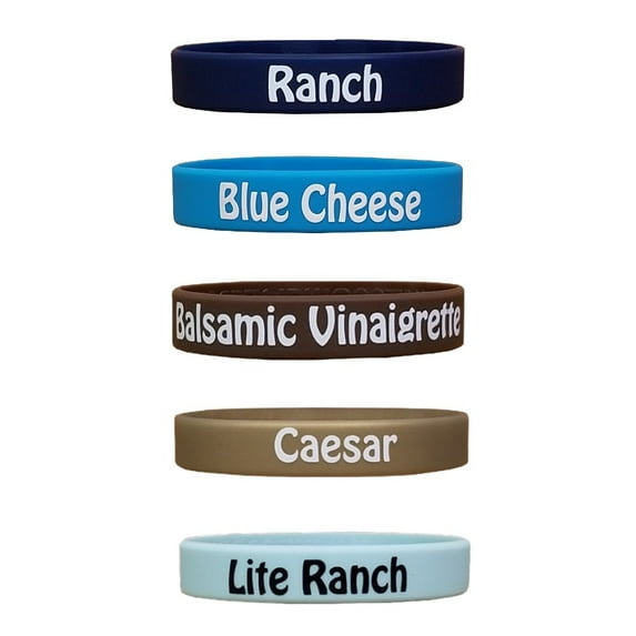 Dressing Kit A: Squeeze Bottle Labels: (1) Ranch, (1) Blue Cheese, (1 ...