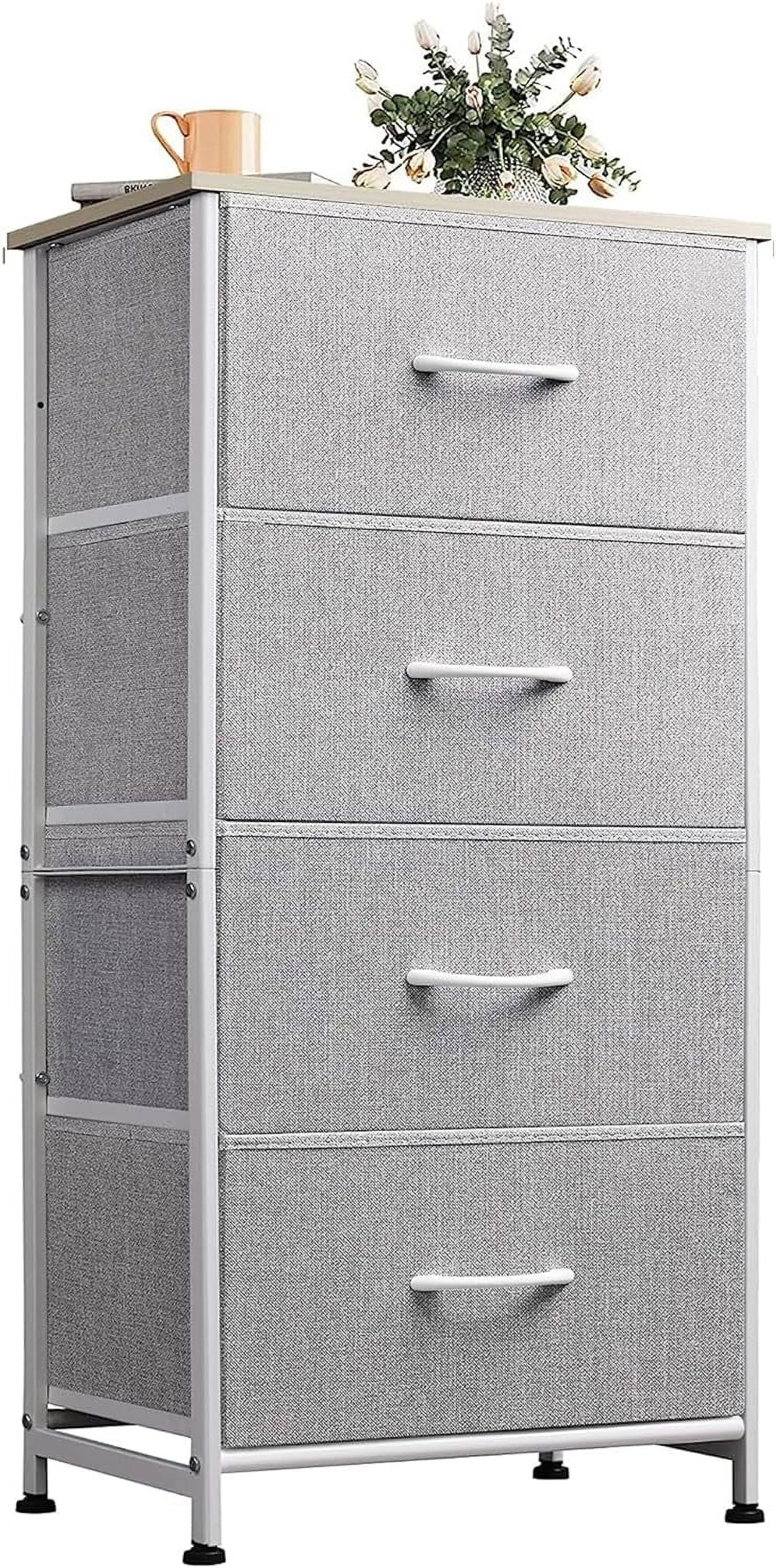 Dressing table with 4 drawers, fabric storage tower, bedroom, hallway ...