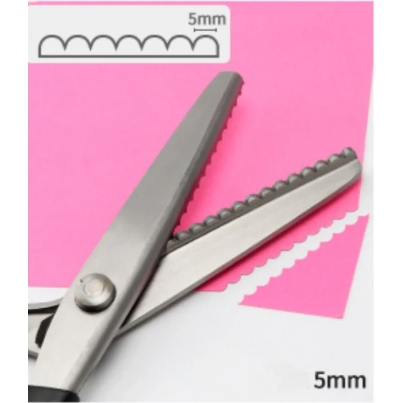 Dressmaking zig zag cut Tailor's Scissors Sewing Shears Stainless Steel Pinking Scissors ...
