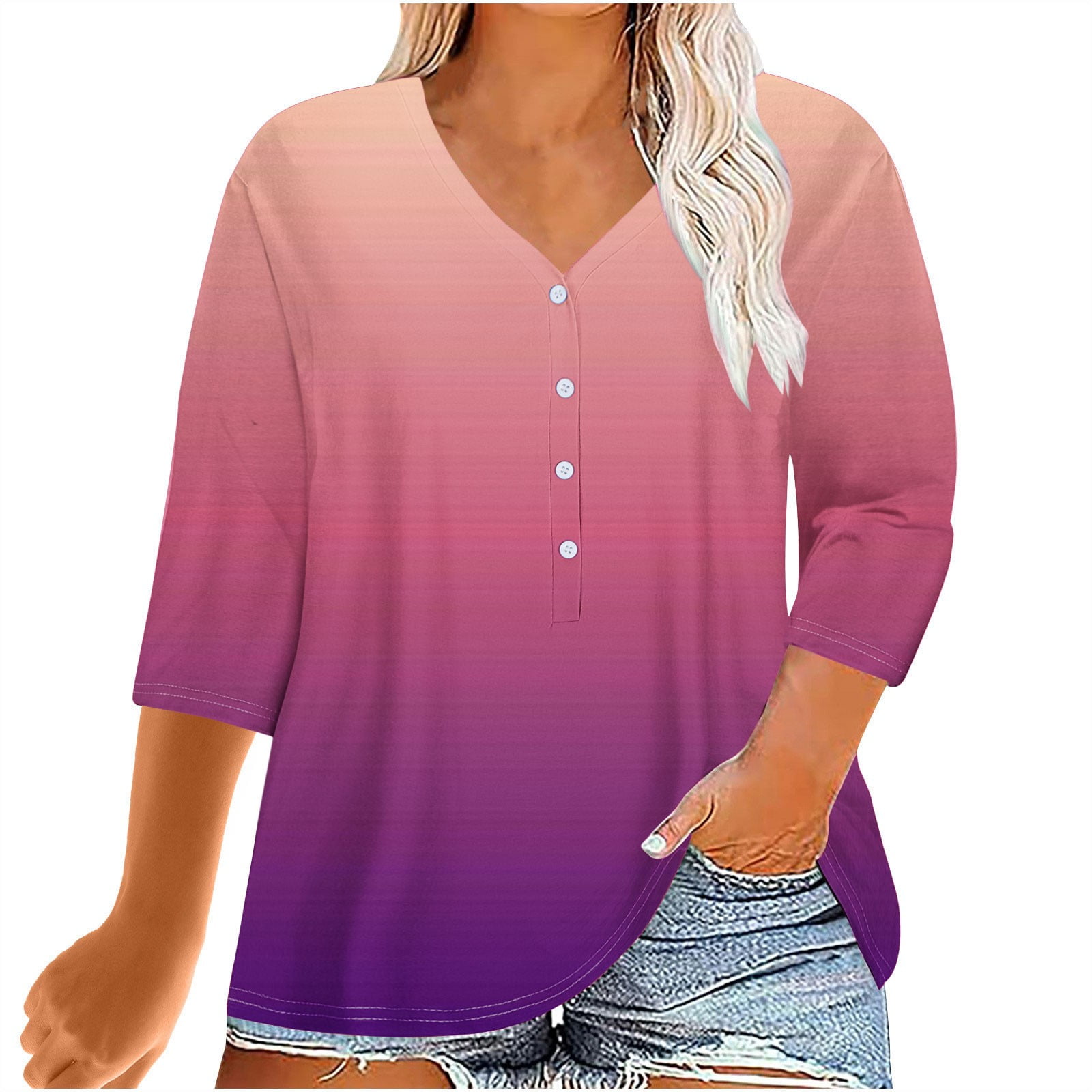 Dressy Blouses for Women Work Professional Basic Fitted Tees Set Tops ...