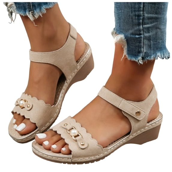 Dressy Womens Sandals Comfortable Bohemian Strappy Flat Sandal ...