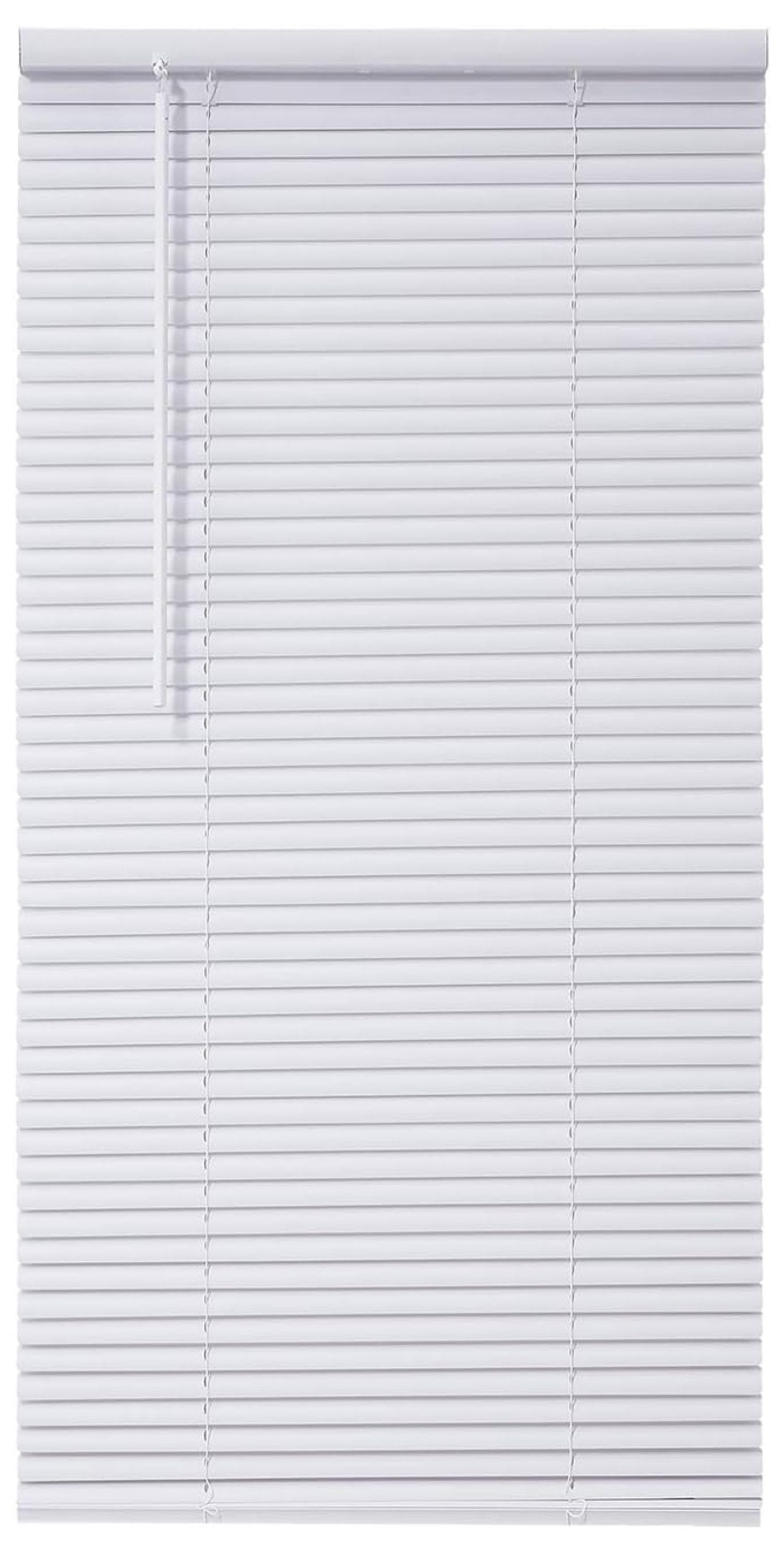 Drevy, 1" Cordless Mini Blind 34" (W) X 64" (L) White, Cordless Lift ...