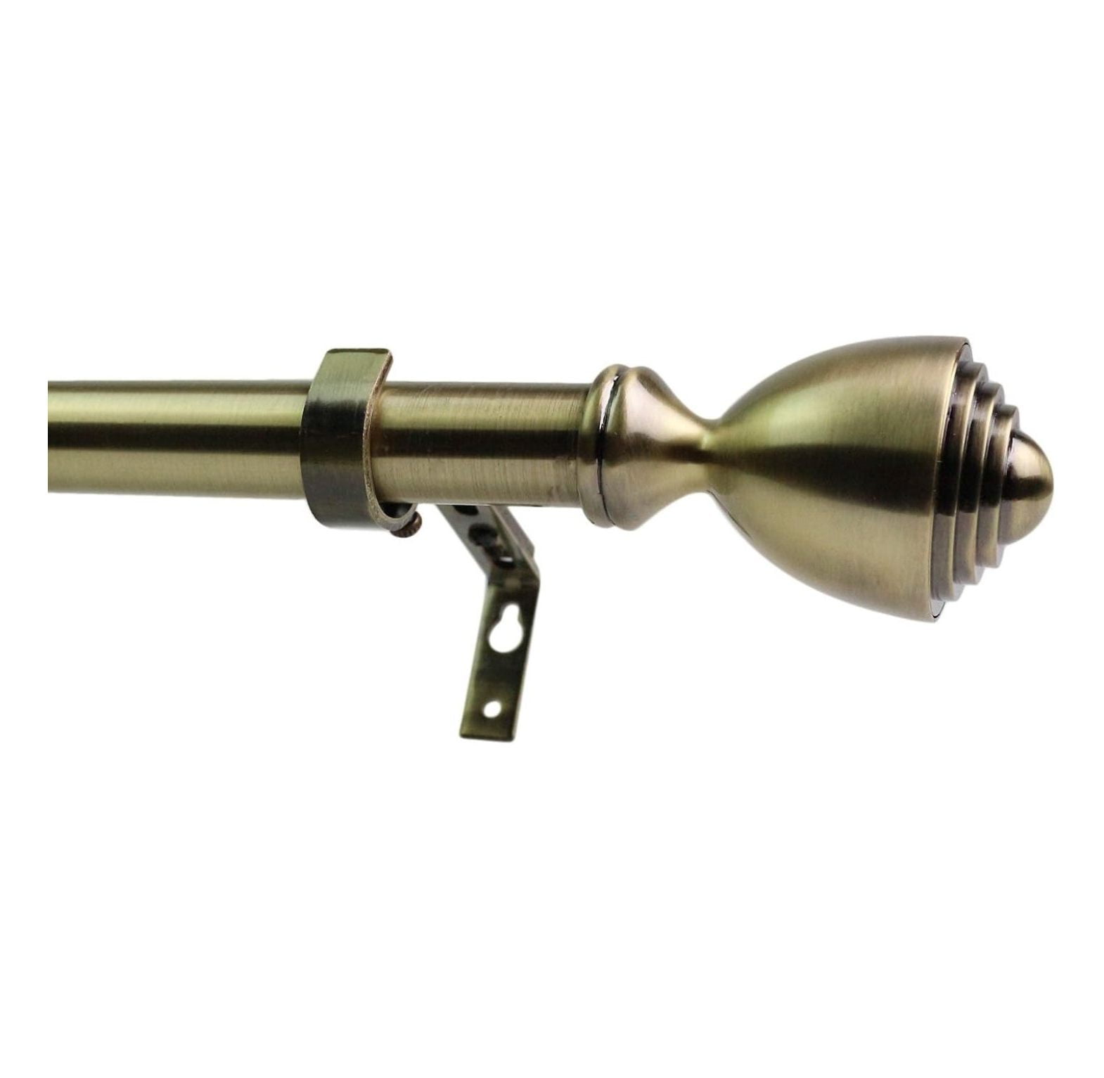 Drevy 1-inch Diameter Urn Adjustable Single Drapery Curtain Rod, "-84 ...