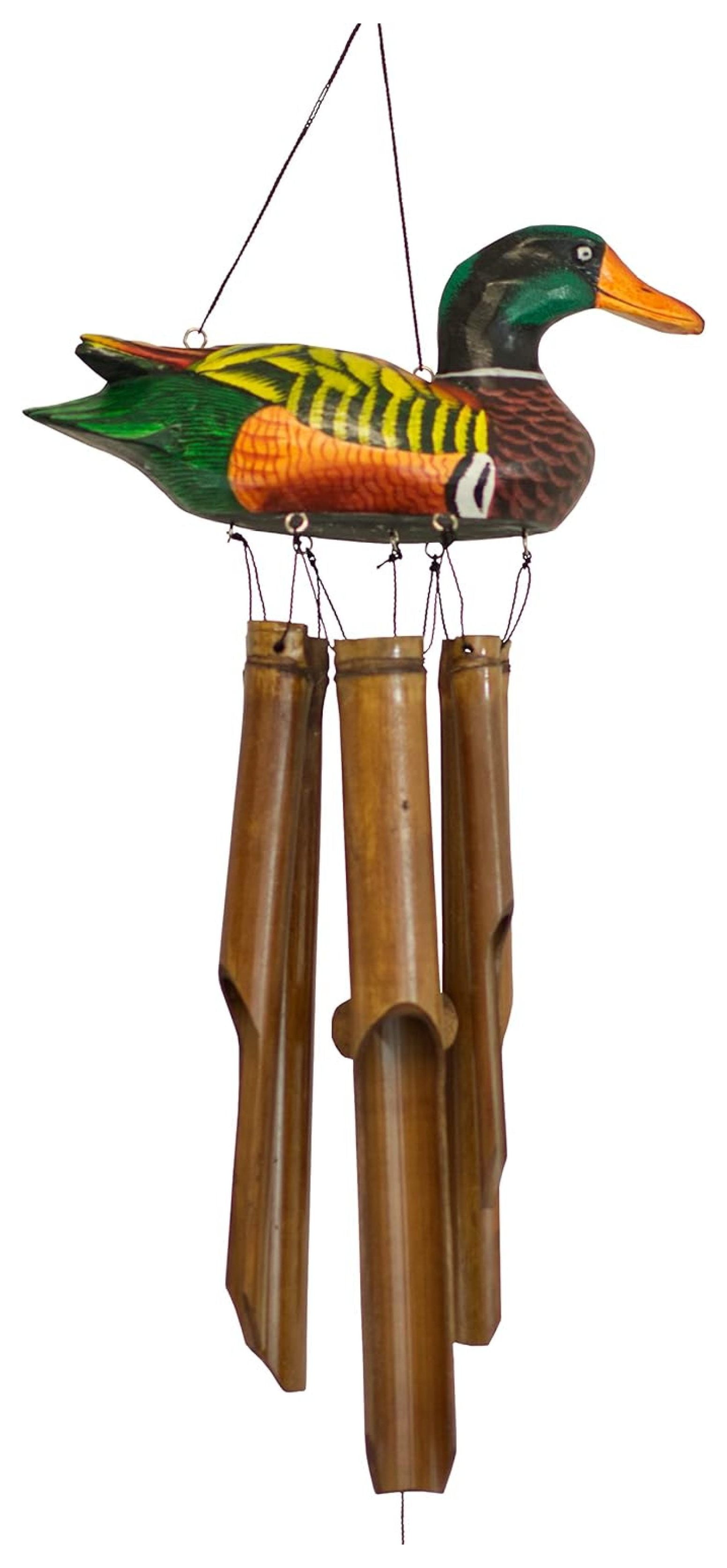 Drevy 106 Cohasset Mallard Bamboo Wind Chime, Hand Painted Green ...