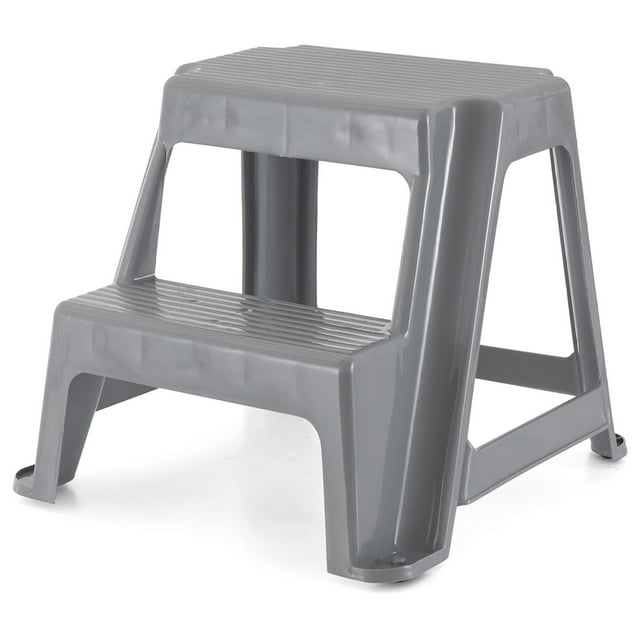 Drevy 18.75-Inch Tall, Sturdy Non Slip Plastic 2-Level Home Step Stool ...