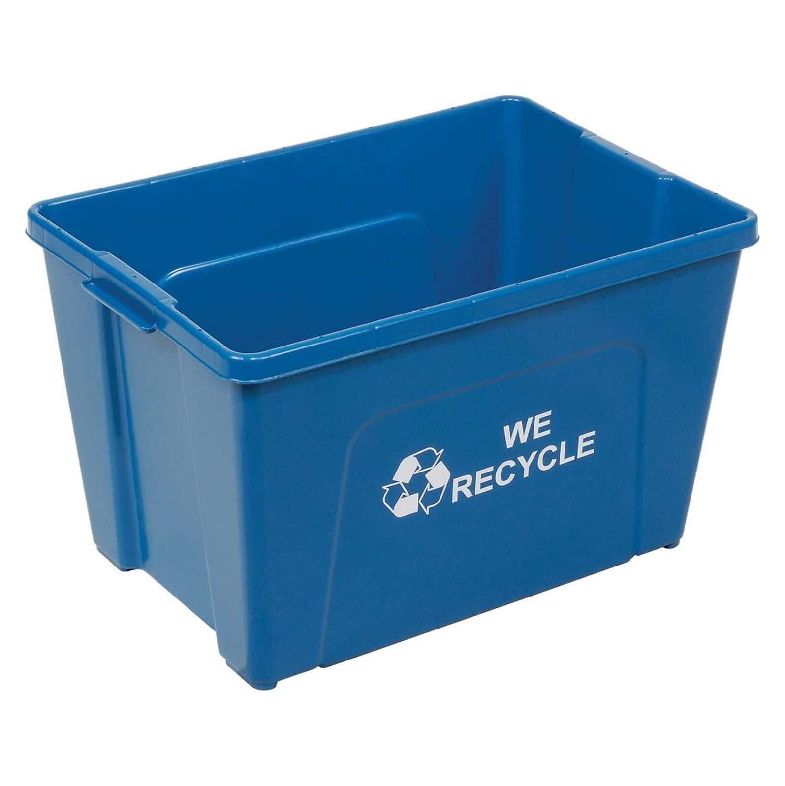 Drevy 18 Gallon Recycling Bin, Blue, Plastic - Walmart.com