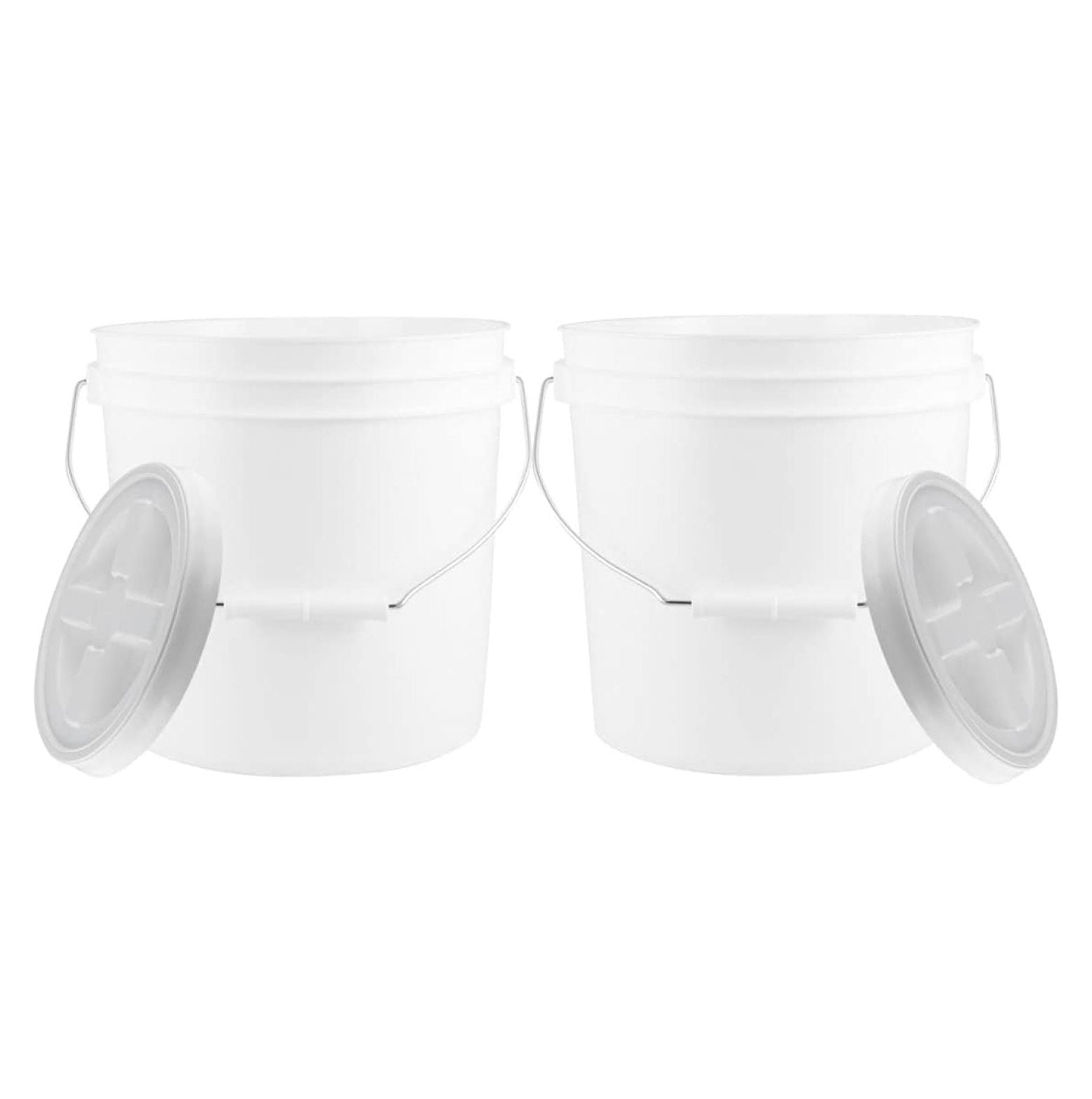 Drevy 2 Gallon Food Grade BPA Bucket Container with Screw on Gamma Lid ...