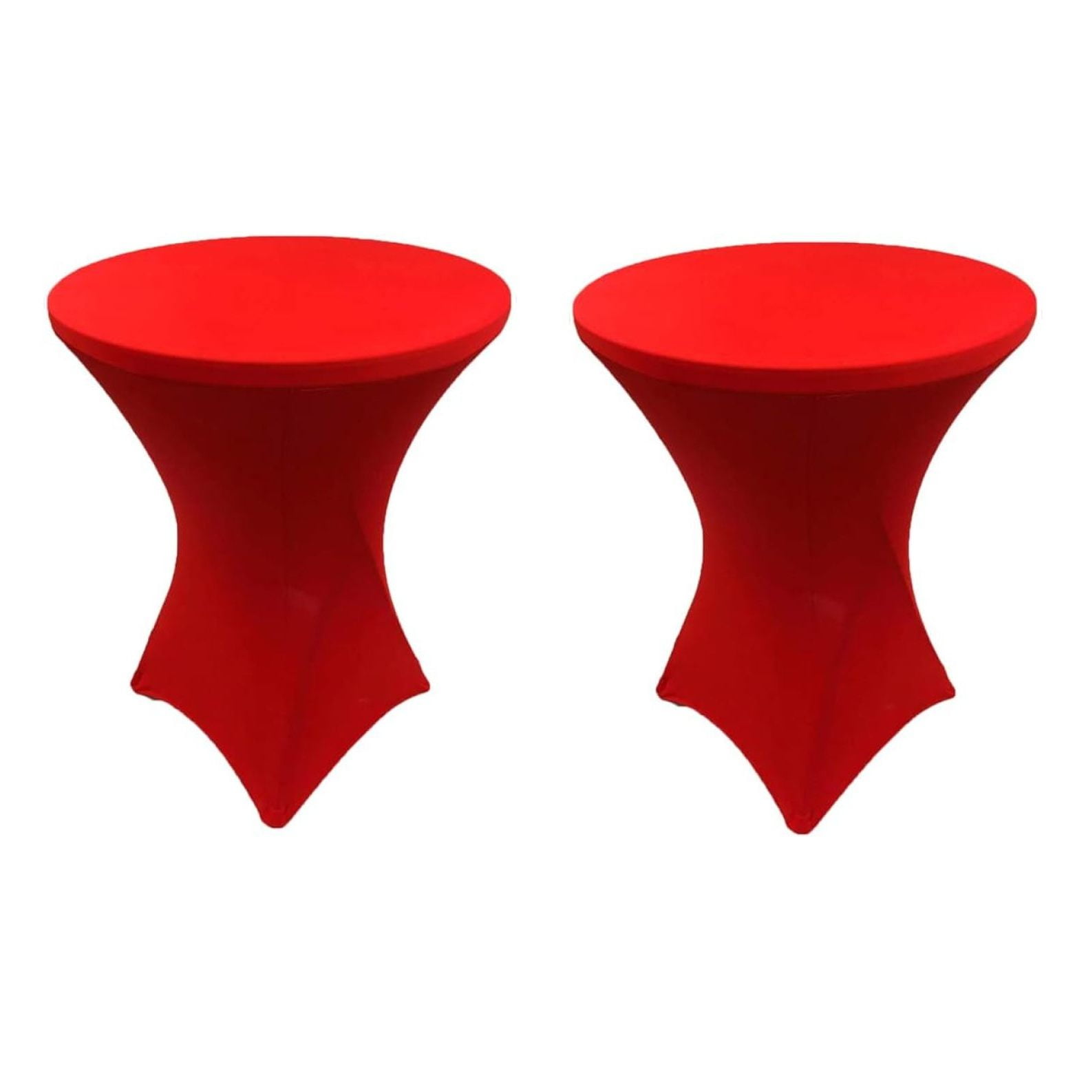 Drevy 2 Pack Red 32x42 inches Cocktail Highboy Spandex Fitted Stretch ...