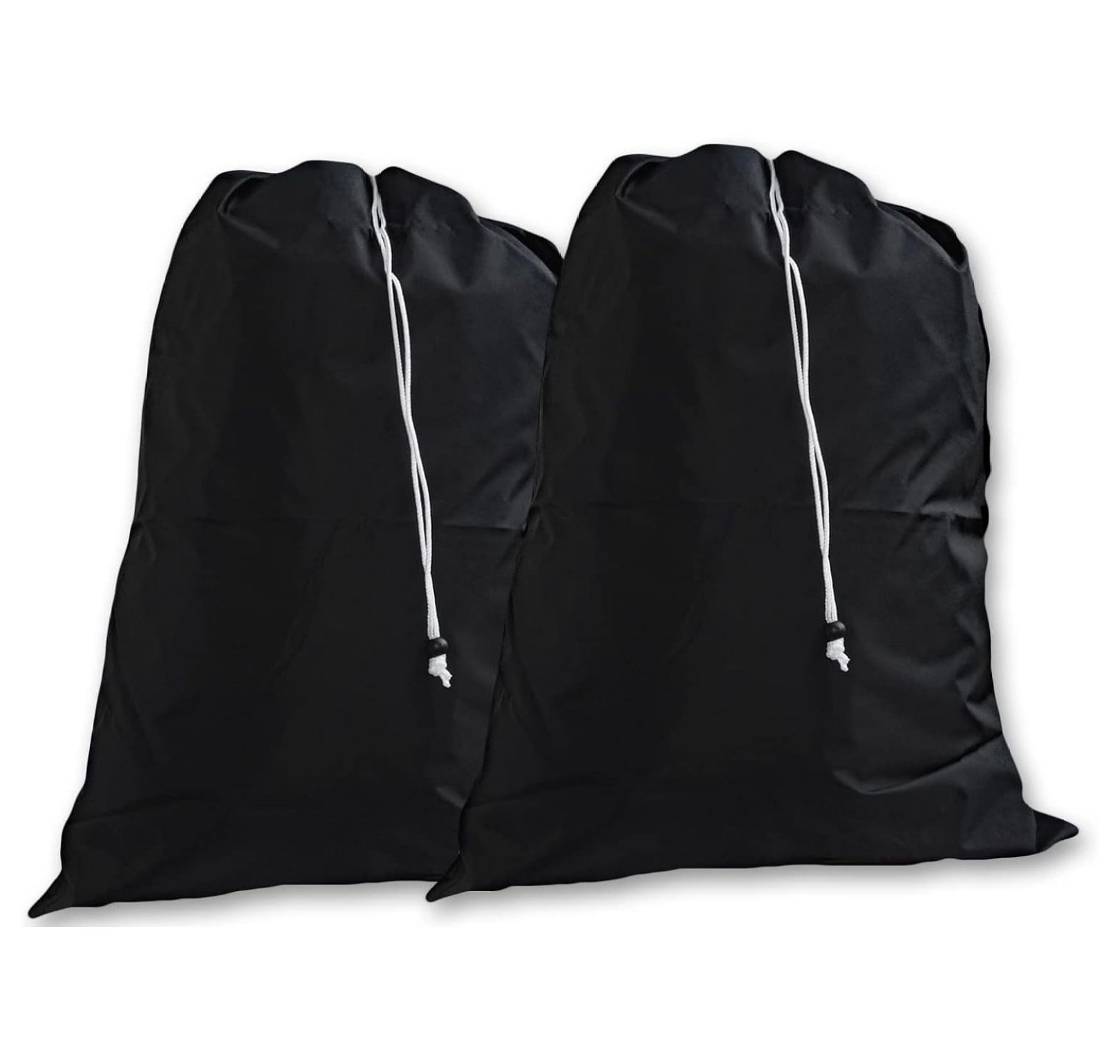 Drevy (2 Pack) Small Laundry Bags, Black, Drawstrings, Lock Closures ...