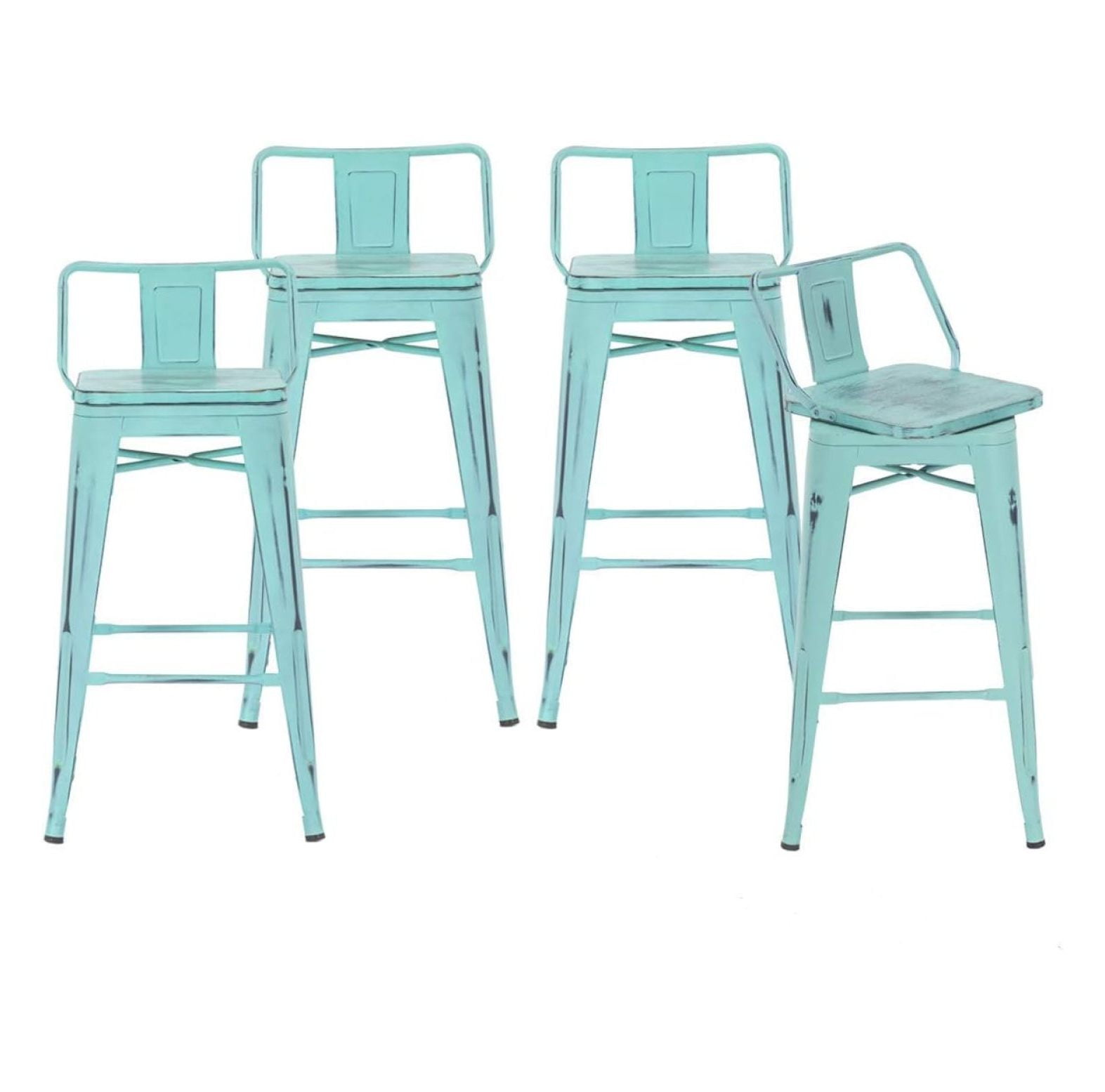 Drevy 24 Inch Swivel Bar Stools Set of 4 Counter Height Swivel Bar ...