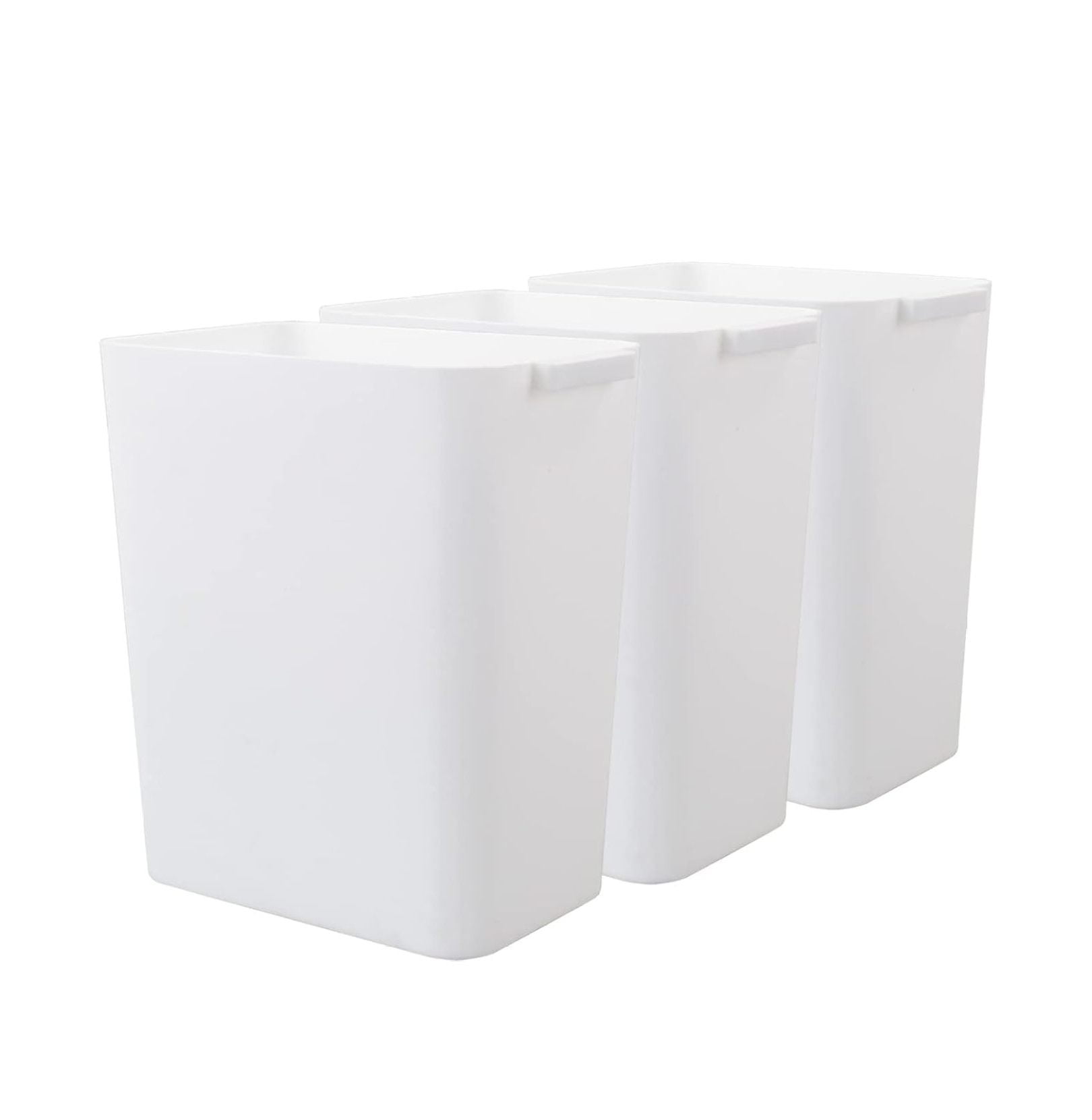 Drevy 3-Pack 4.5 Gallon Trash Can Wastebasket, Garbage Container Bin ...