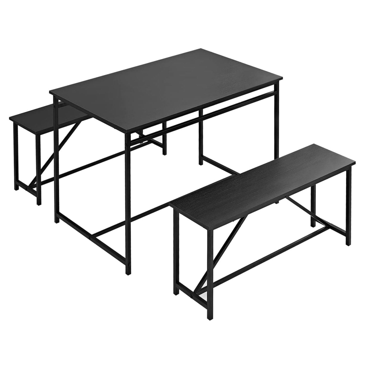 Drevy 3 Piece Dining Room Table Set 43 Inch Kitchen Table with Two ...