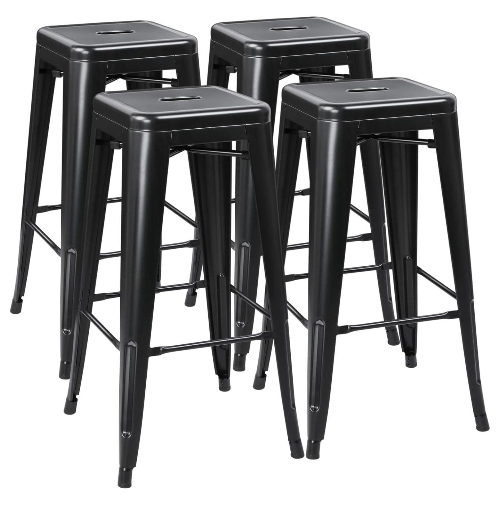 Drevy 30inch High Metal Bar Stools Backless Indoor-Outdoor Use Counter ...