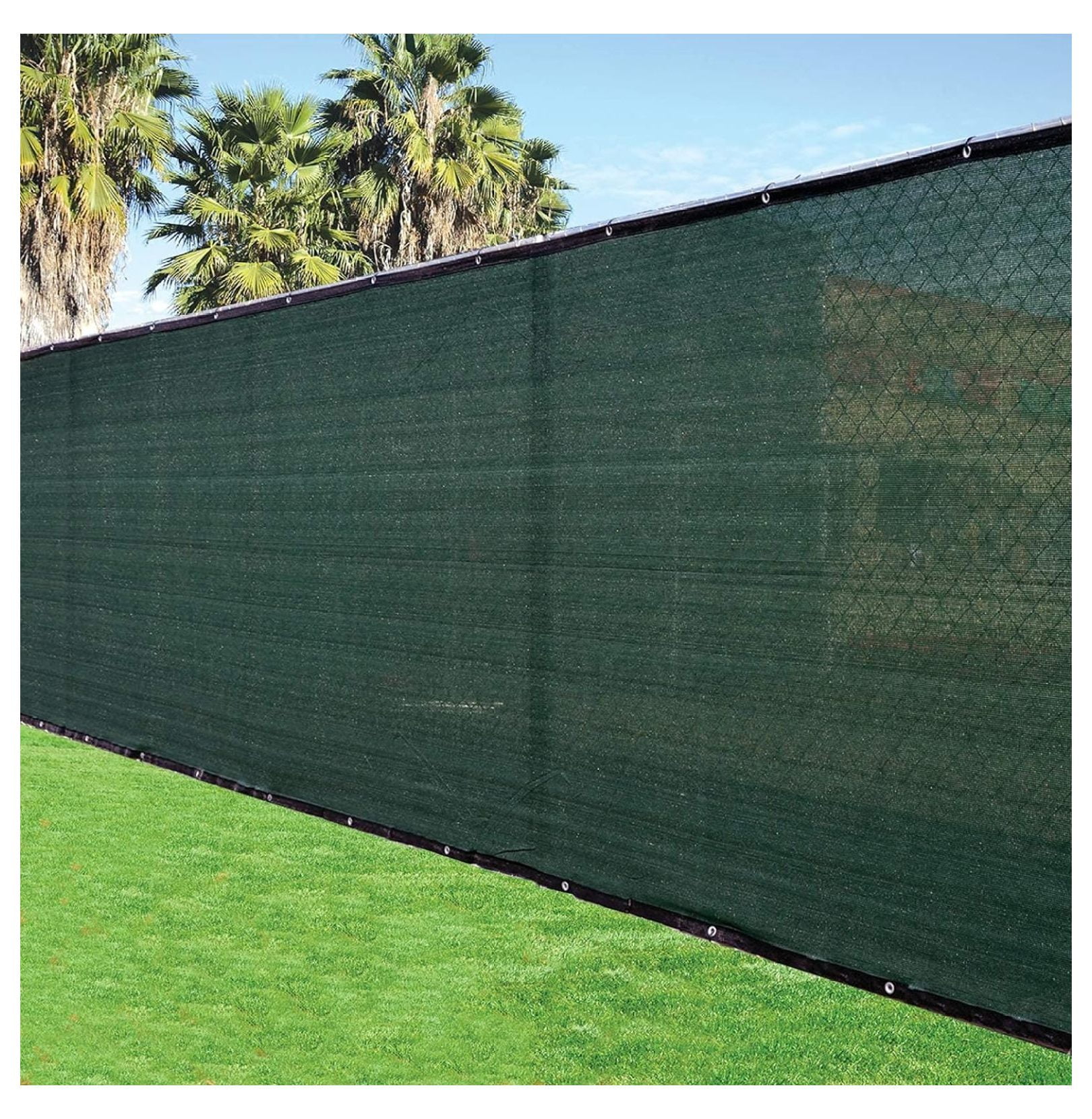 Drevy 5'x50' 5ft Tall Green Fence Privacy Screen Windscreen Shade Cover ...