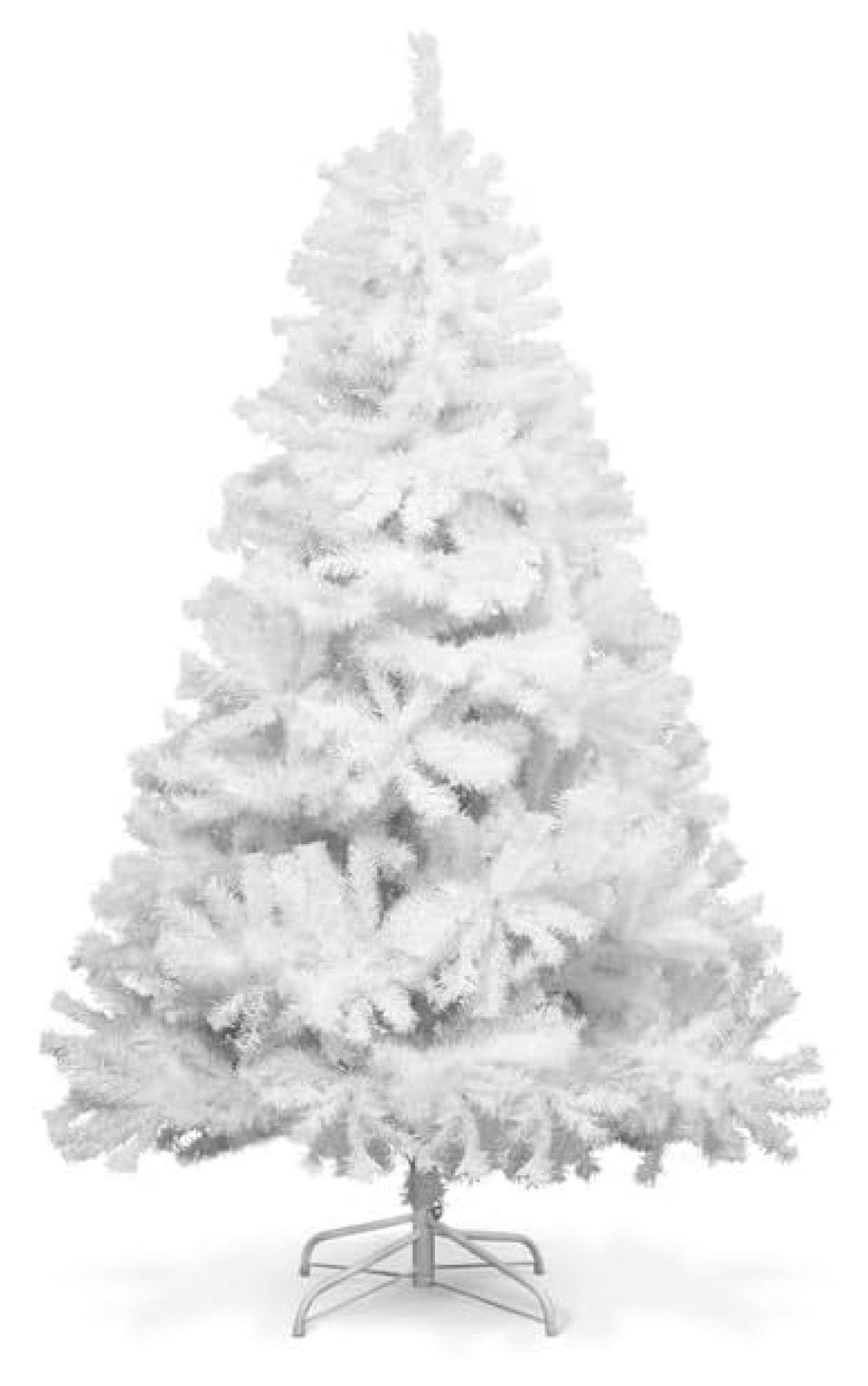 Drevy 6 Feet Premium Full Artificial White Christmas Tree w/ 1000 ...