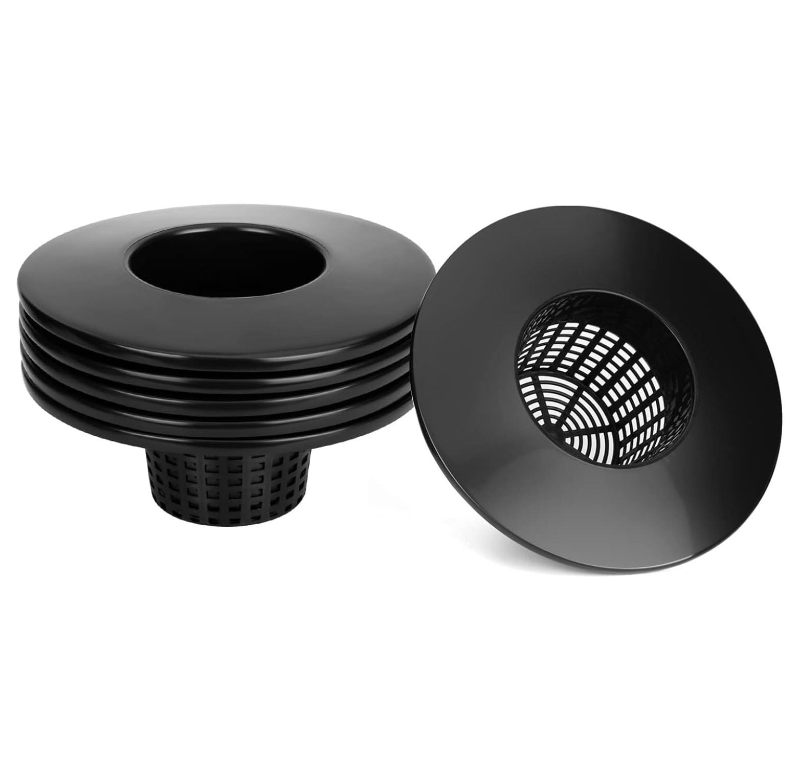 Drevy 6 Inch Net Pots for 5 Gallon Bucket Wide Lids (5 Pack), Net Cups ...