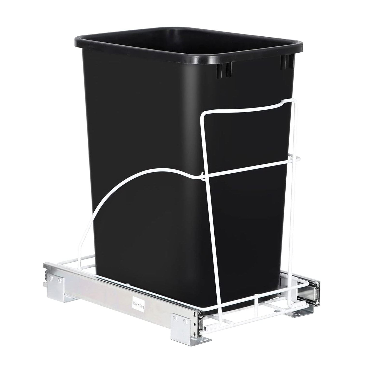 Drevy 7.6 Gallon Sliding Pull Out Trash Can Waste Container Recycling ...