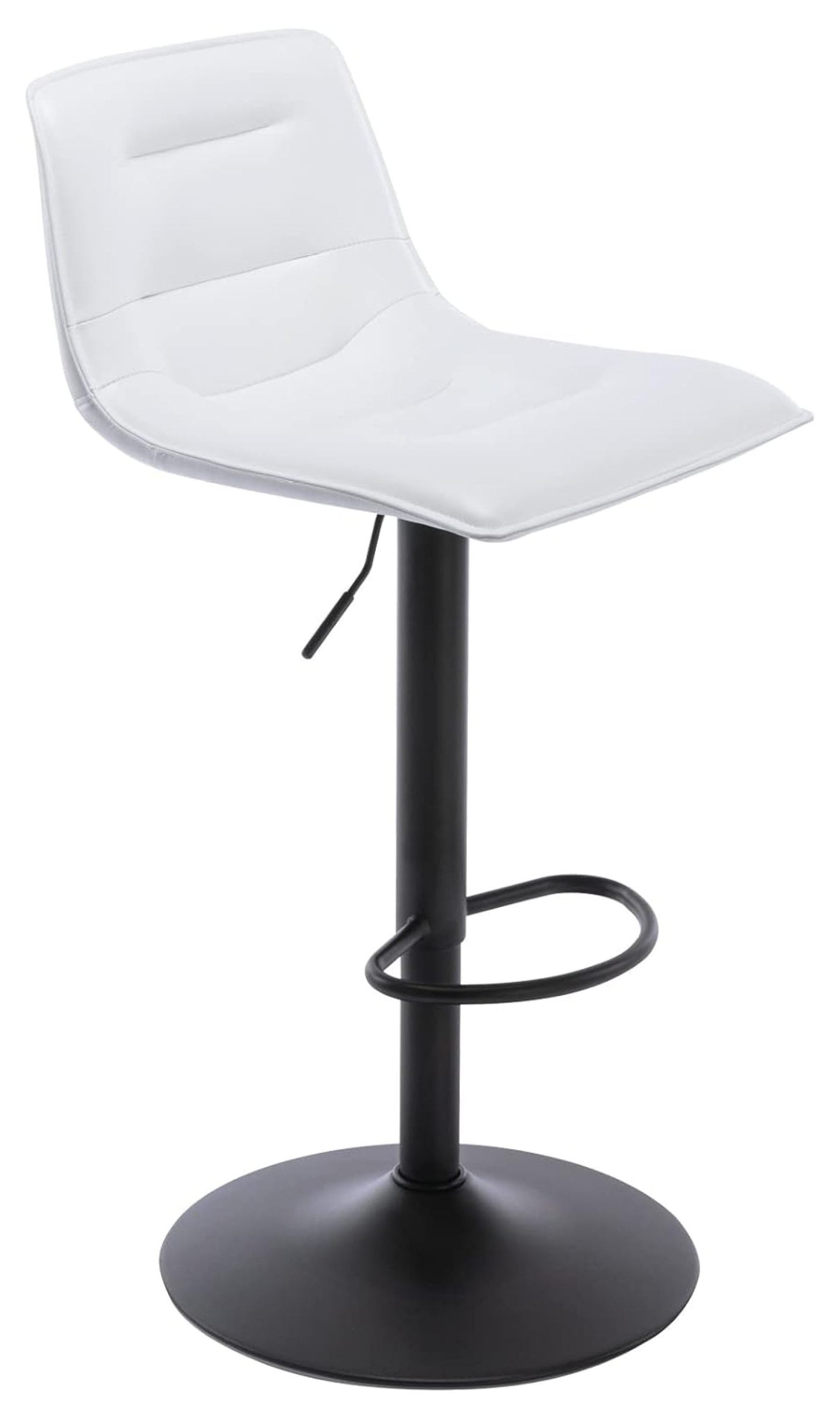 Drevy Adjustable Bar Stool, Modern PU Leather Swivel Counter Height ...