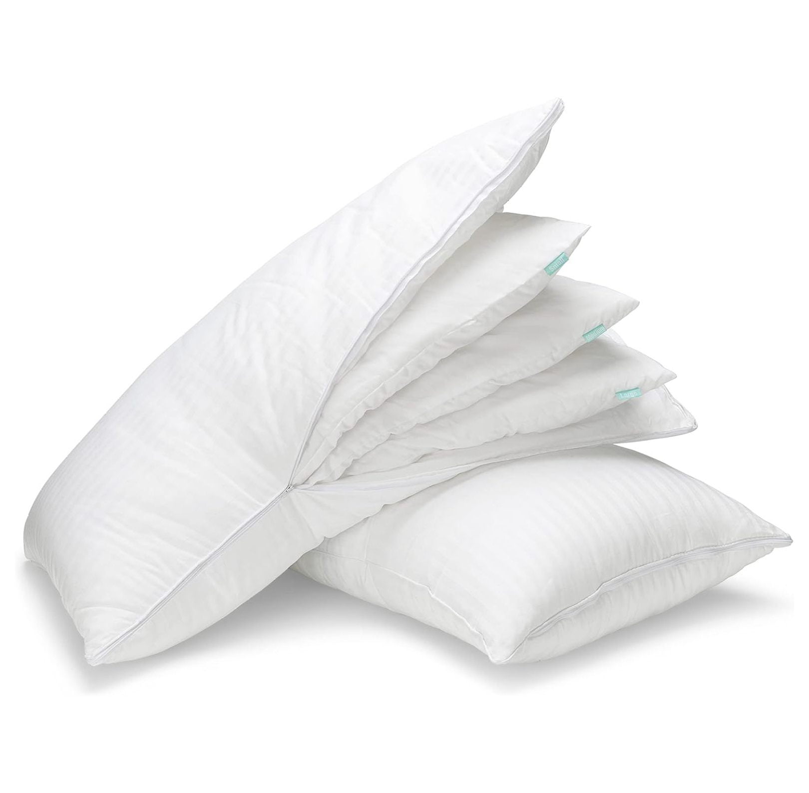 Drevy Adjustable Layer Pillows for Sleeping - Set of 2, Cooling, Luxury ...