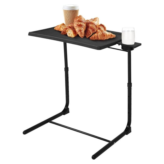 Drevy Adjustable TV Tray Table,Folding Laptop Table with 6 Height and 3 ...