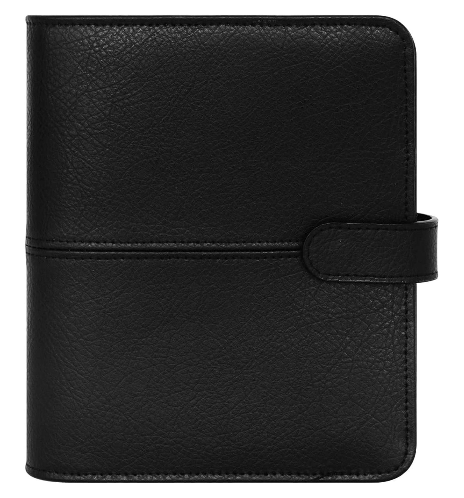 Drevy - Anna Binder | Leather Snap Binder (Compact, Onyx) - Walmart.com