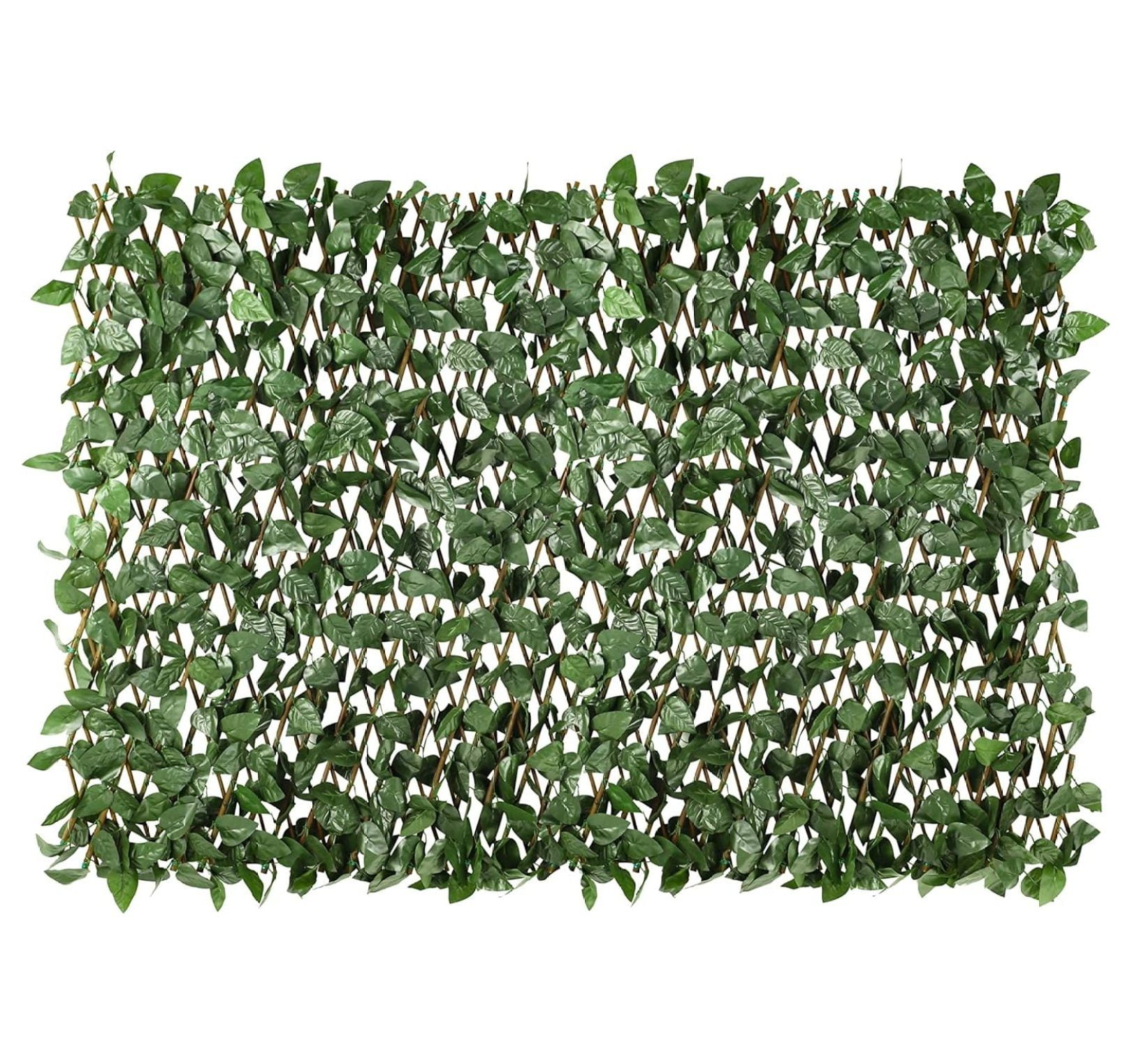 Drevy Artificial Expandable Laurel Leaf Faux Leaves Privacy Fence ...