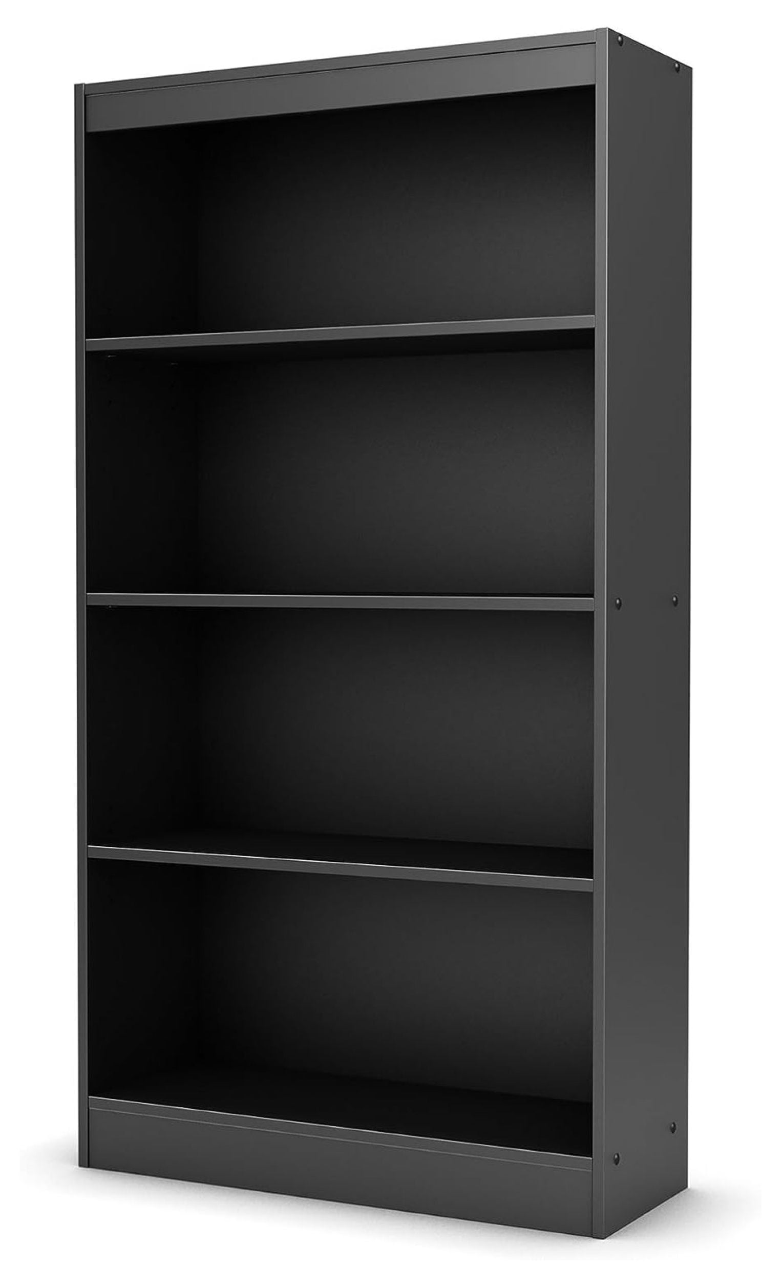 Drevy Axess 4-Shelf Bookcase-Pure Black - Walmart.com