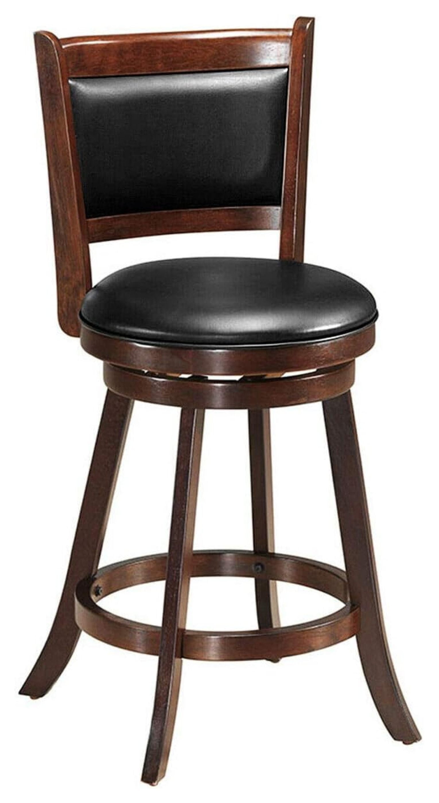 Drevy Bar Stools, 360 Degree Swivel, Accent Wooden Swivel Seat Counter ...