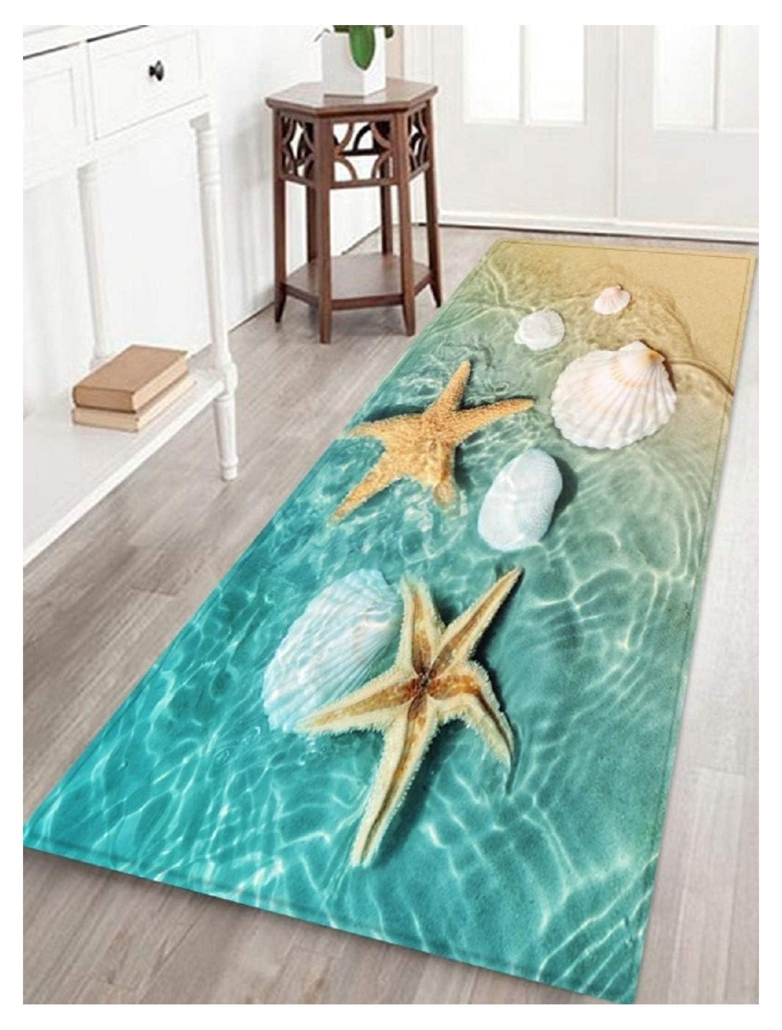Drevy Bathroom Rug,Non Slip Soft Absorbent,Memory Foam Runner Bath Mat ...