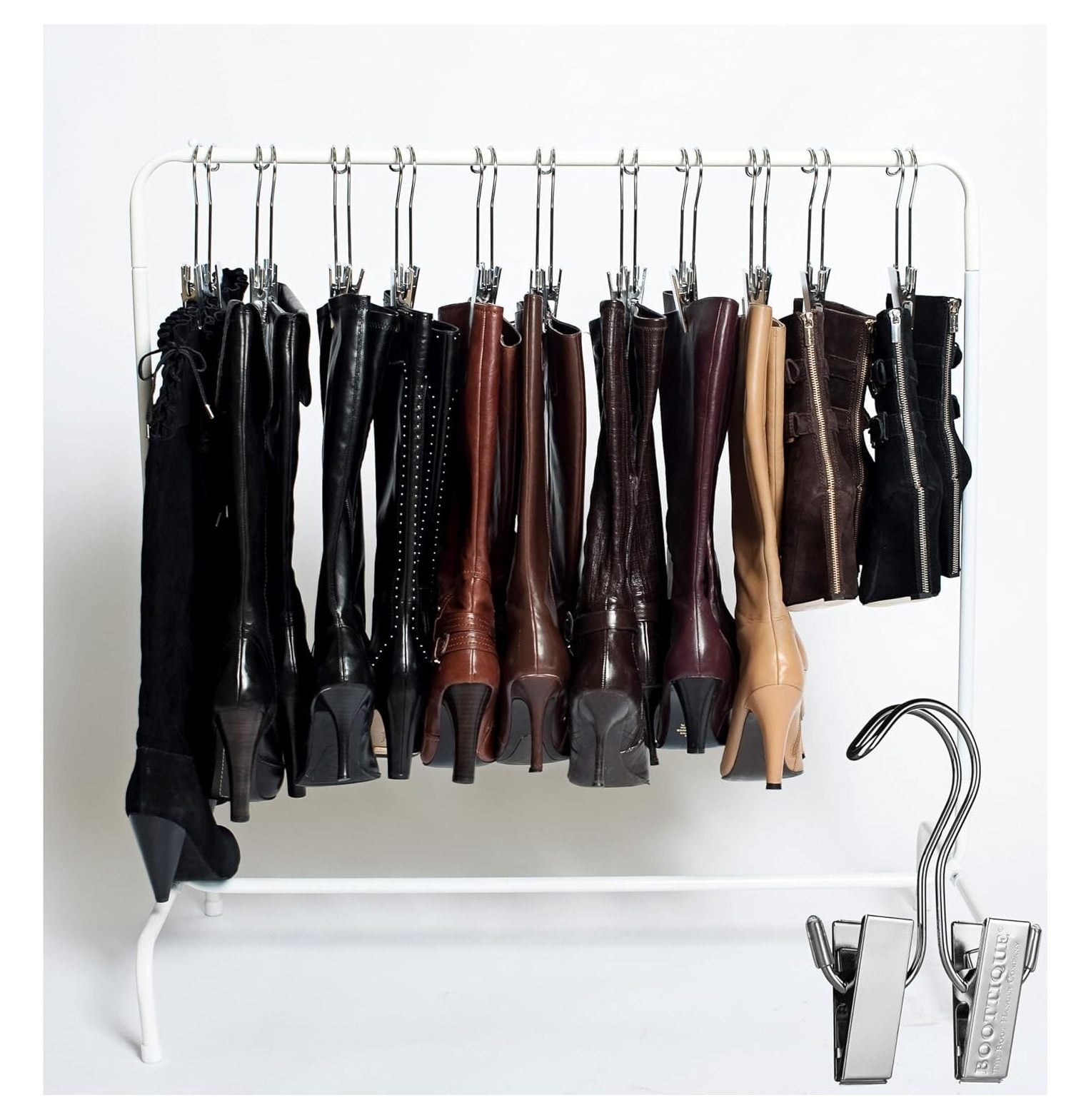 Drevy Boot Organizer: The Boot Rack - Fits in Most Closets- Hangs ...