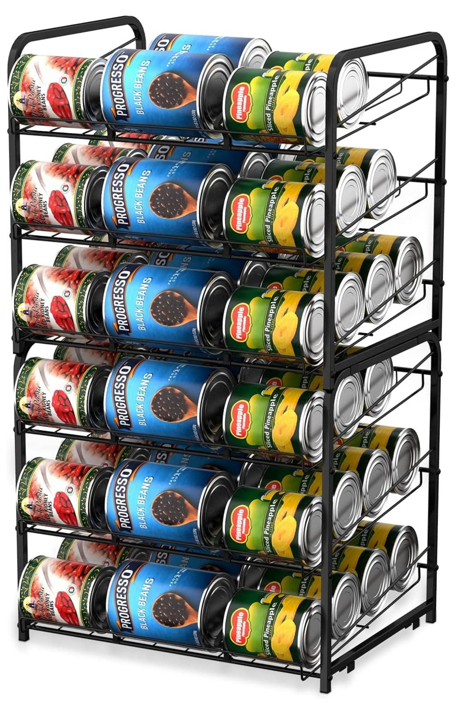 Drevy Can Rack Organizer 2 Pack, Stacking Can Storage Dispenser for 36 ...
