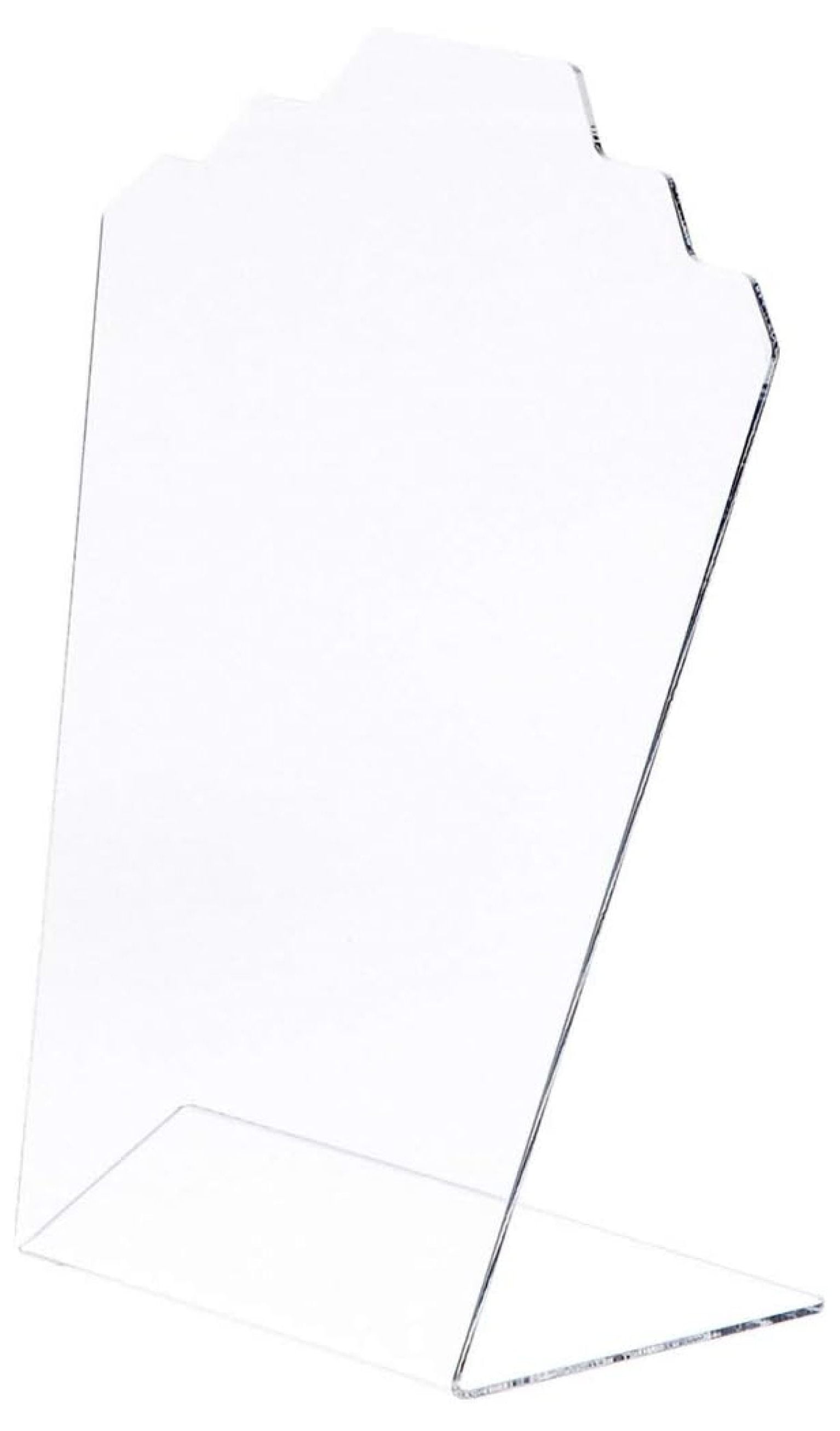 Drevy Clear Stair-Step Necklace Display Stand, 8" W x 4" D x 11.75" H ...