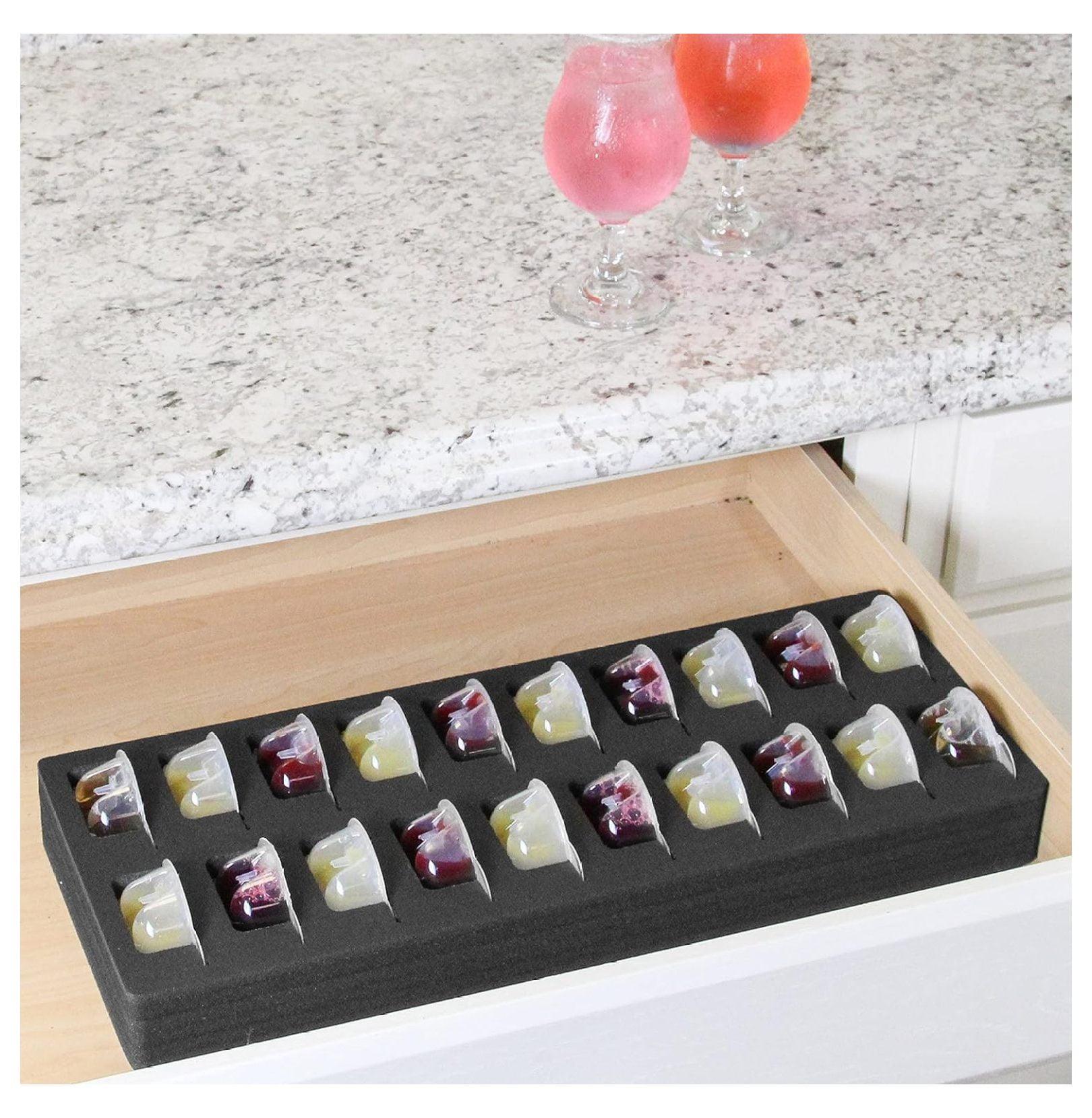 Drevy Cocktail Capsule Drawer Organizer Tray Insert Compatible with ...