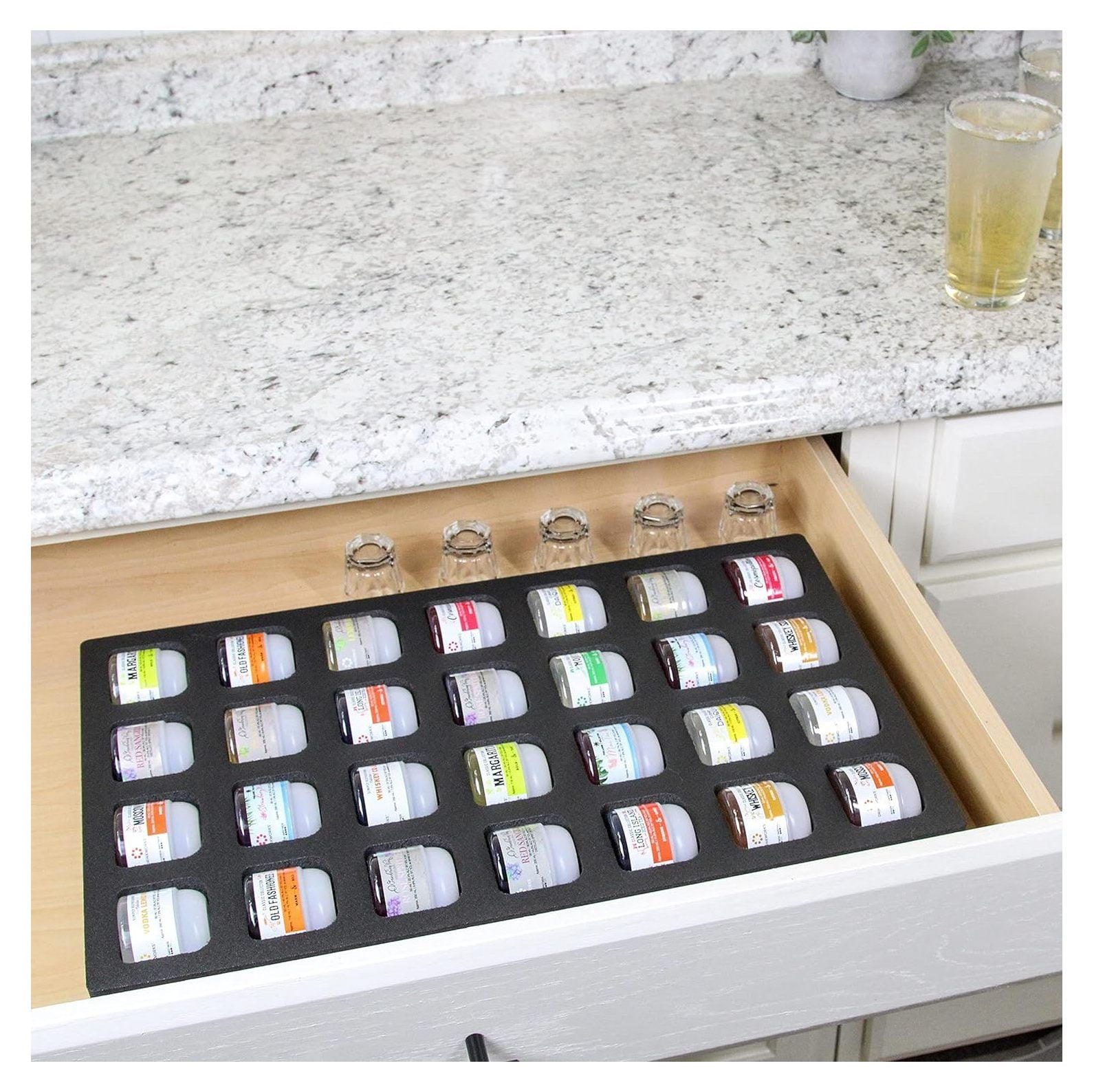 Drevy Cocktail Capsule Drawer Organizer Tray Insert Compatible with ...