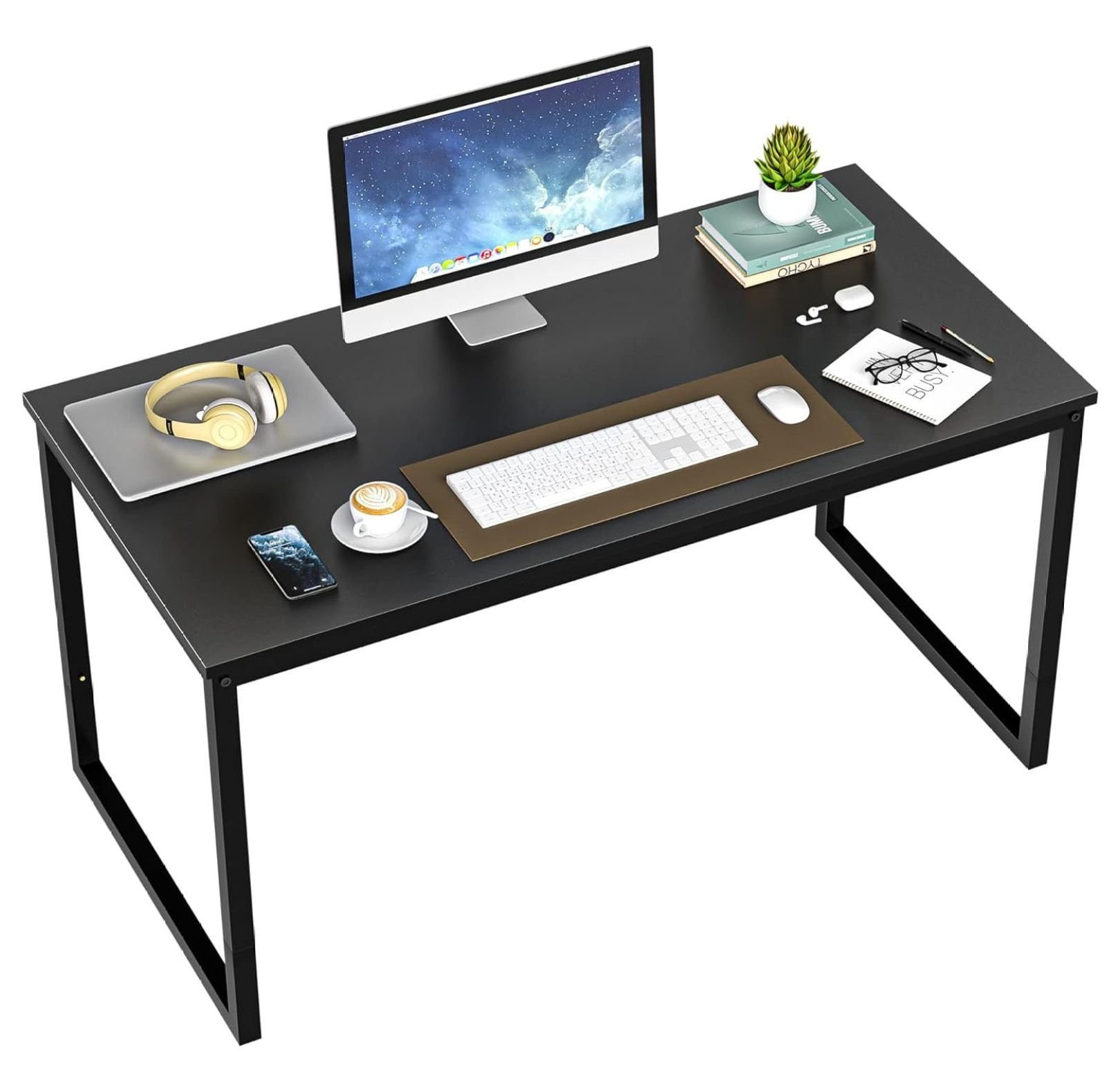 Drevy Computer Desk 47" Modern Sturdy Office Desk Computer Table PC ...