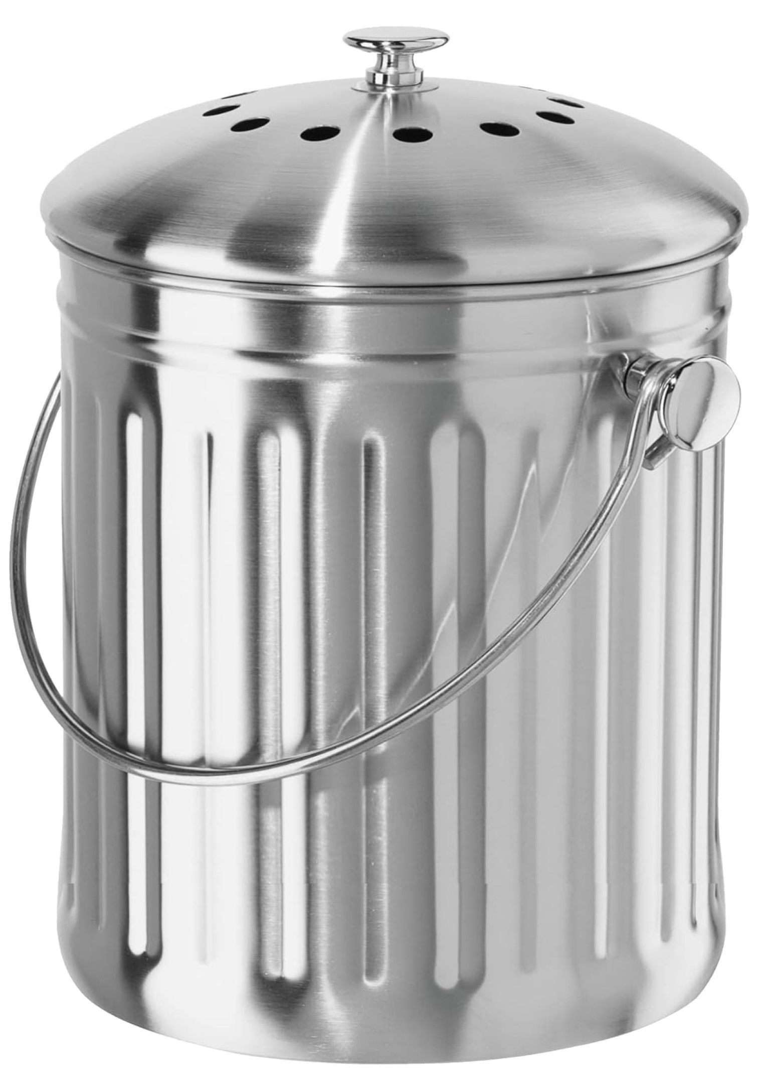 Drevy Countertop Compost Bin with Lid-1 Gallon Indoor Compost Bin ...