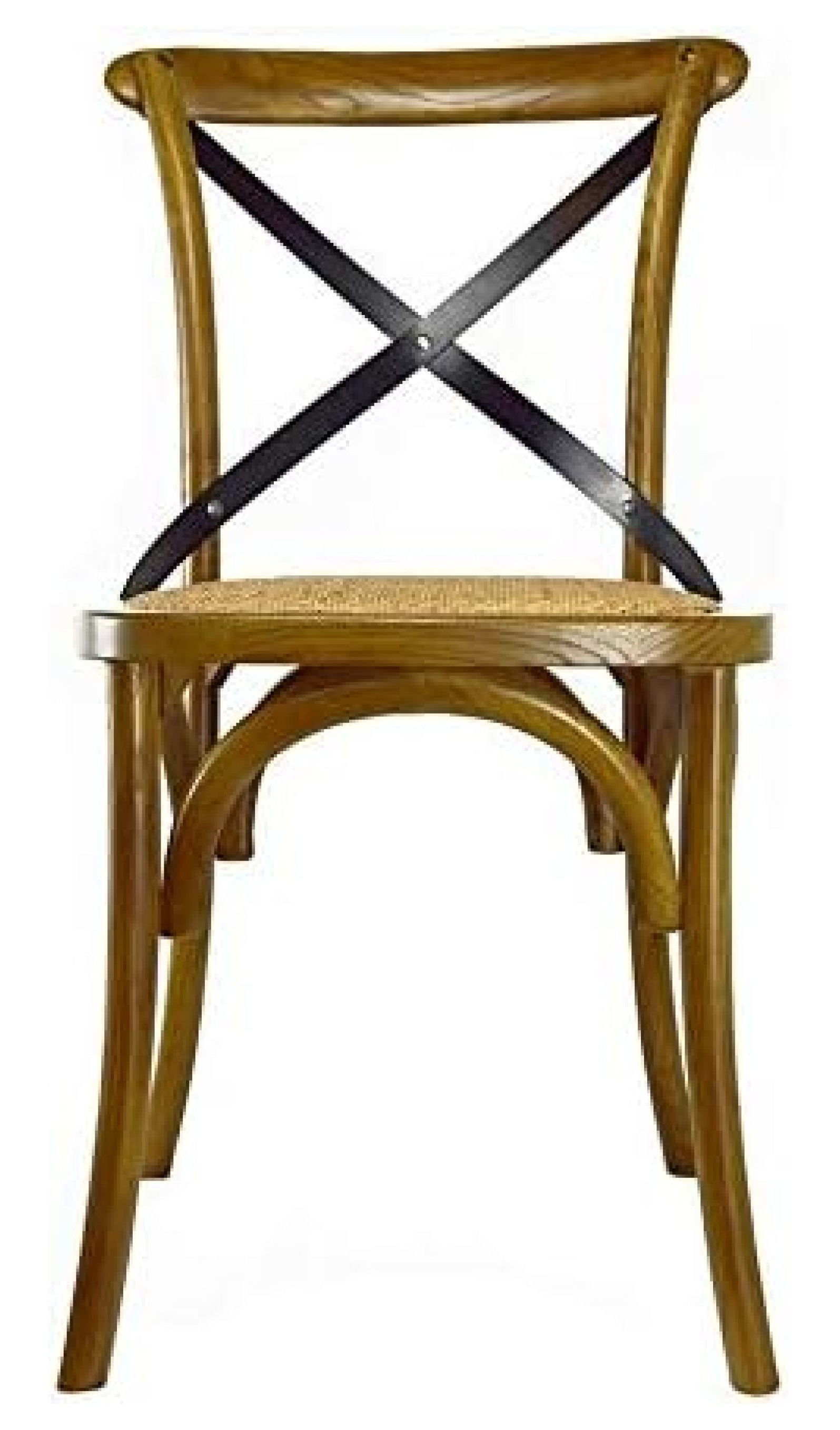 Drevy Cross Back Walnut Dining Chair - Walmart.com