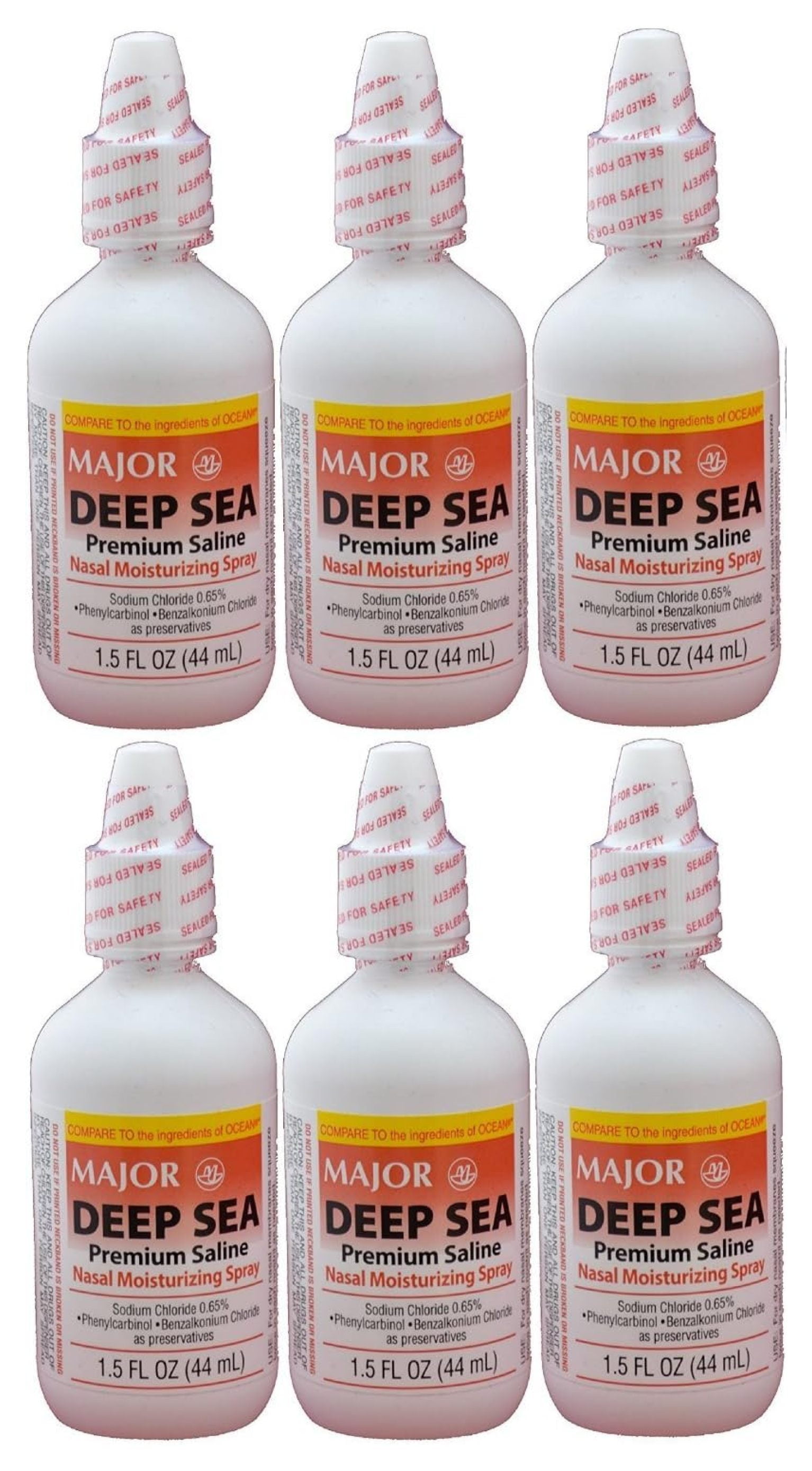 Drevy Deep Sea Saline Generic for Ocean Nasal Moisturizing Spray, 1.5 ...