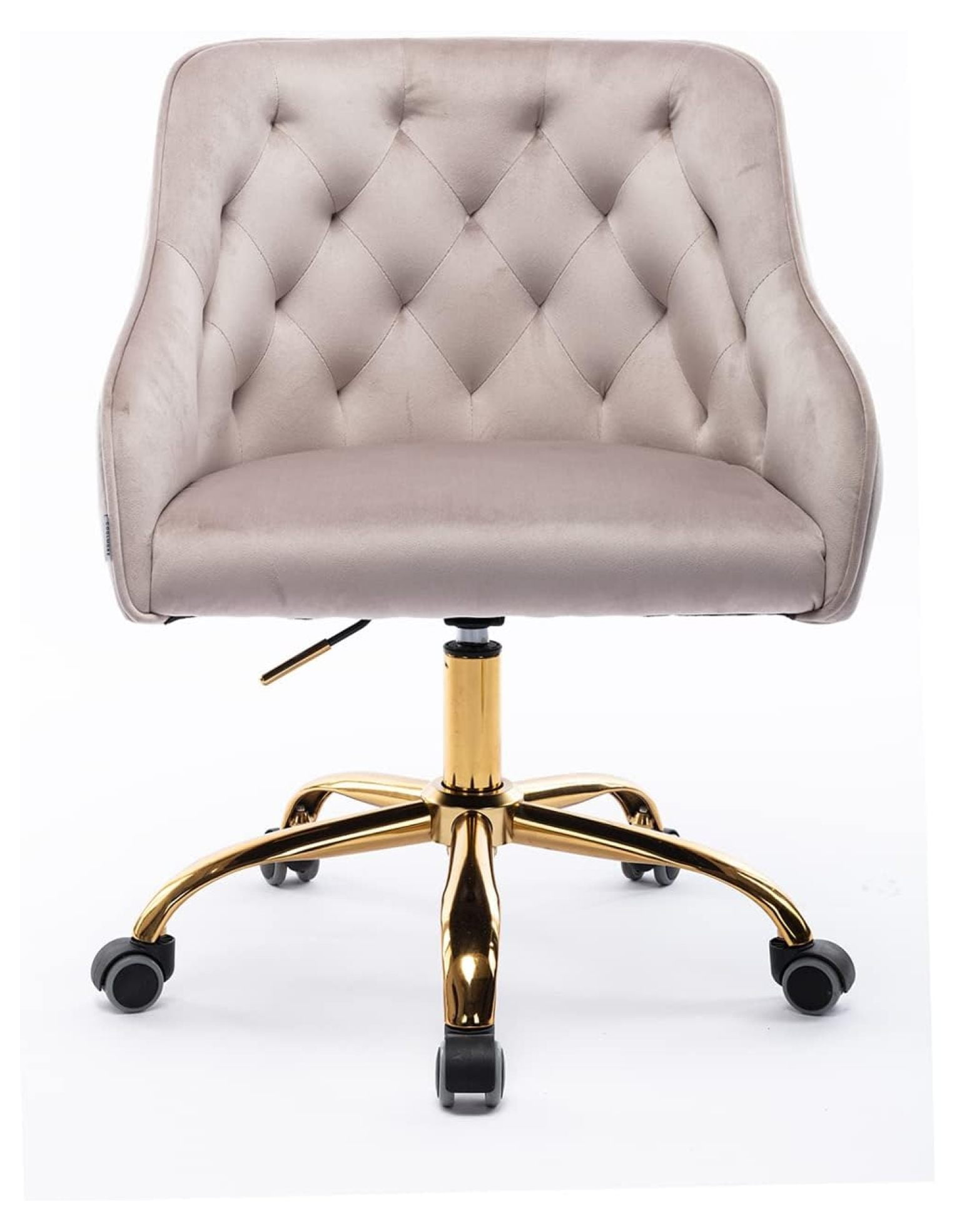 Drevy Desk Chair,Modern Velvet Fabric Office Chair,360° Swivel Height ...