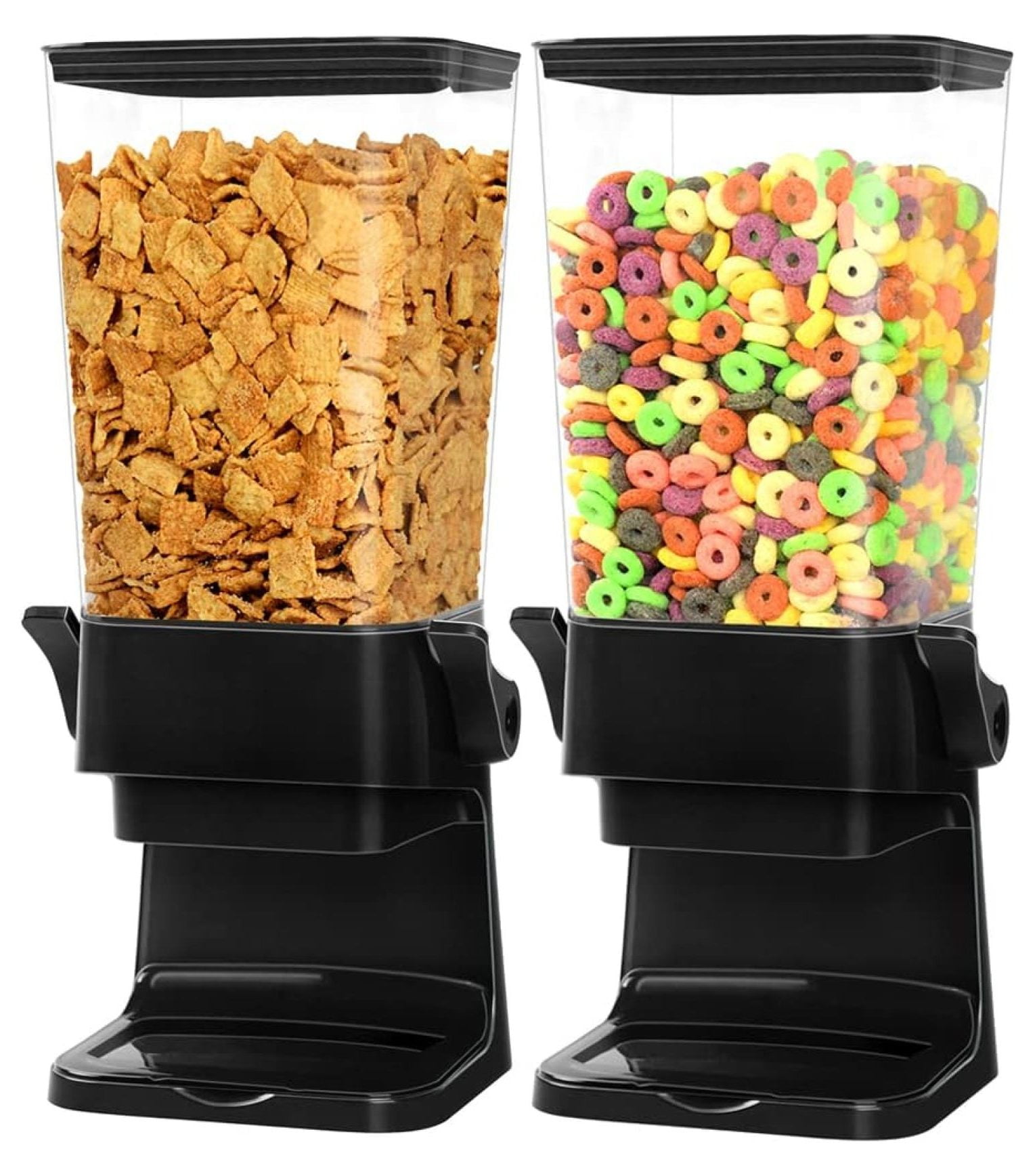 Drevy Double Cereal Dispenser Countertop Large Cereal Containers ...