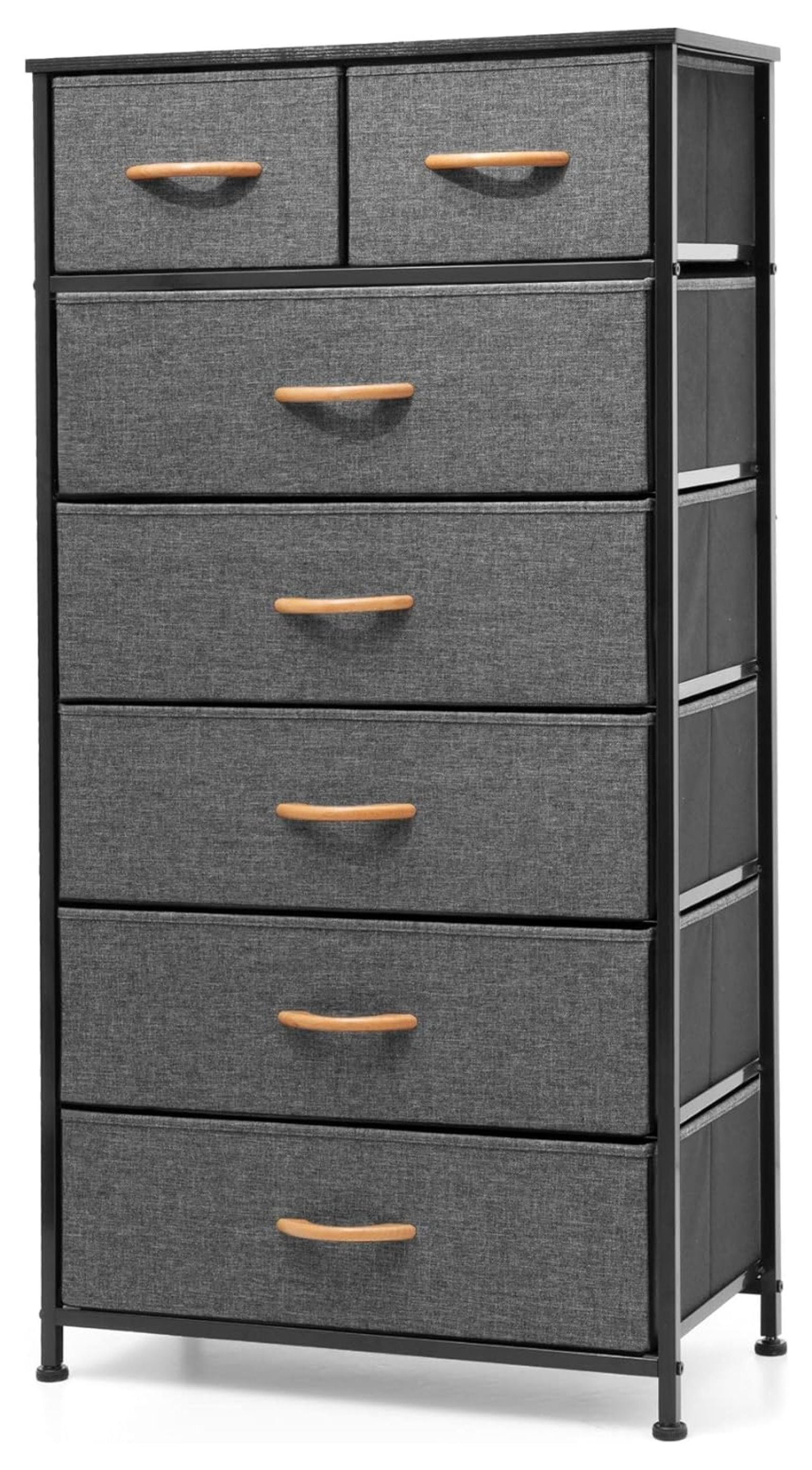 Drevy Dresser for Bedroom with 7 Drawers, Tall Dresser Vertical Storage ...