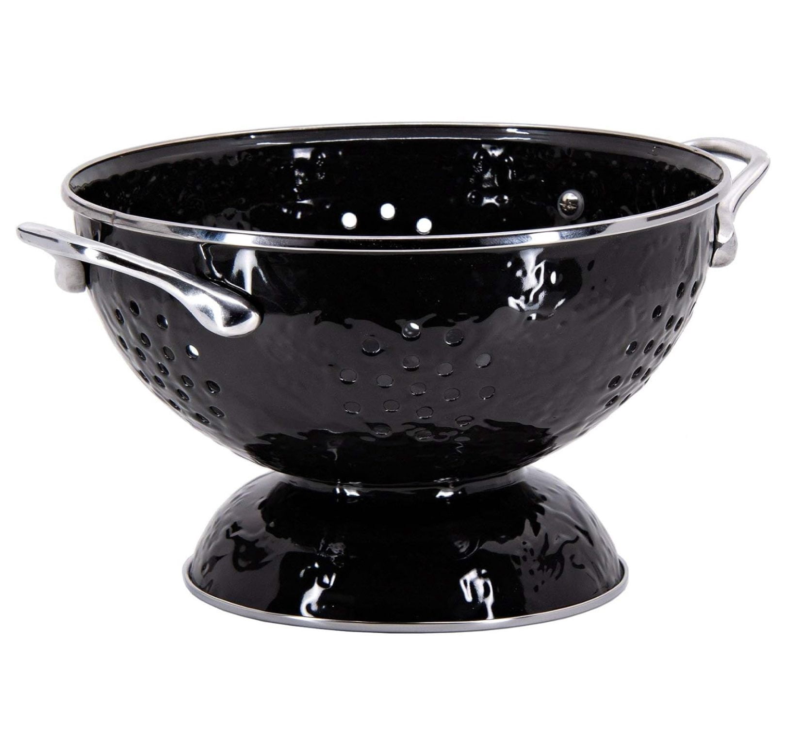 Drevy Enamelware - Solid Black Pattern - 3qt Colander - Walmart.com