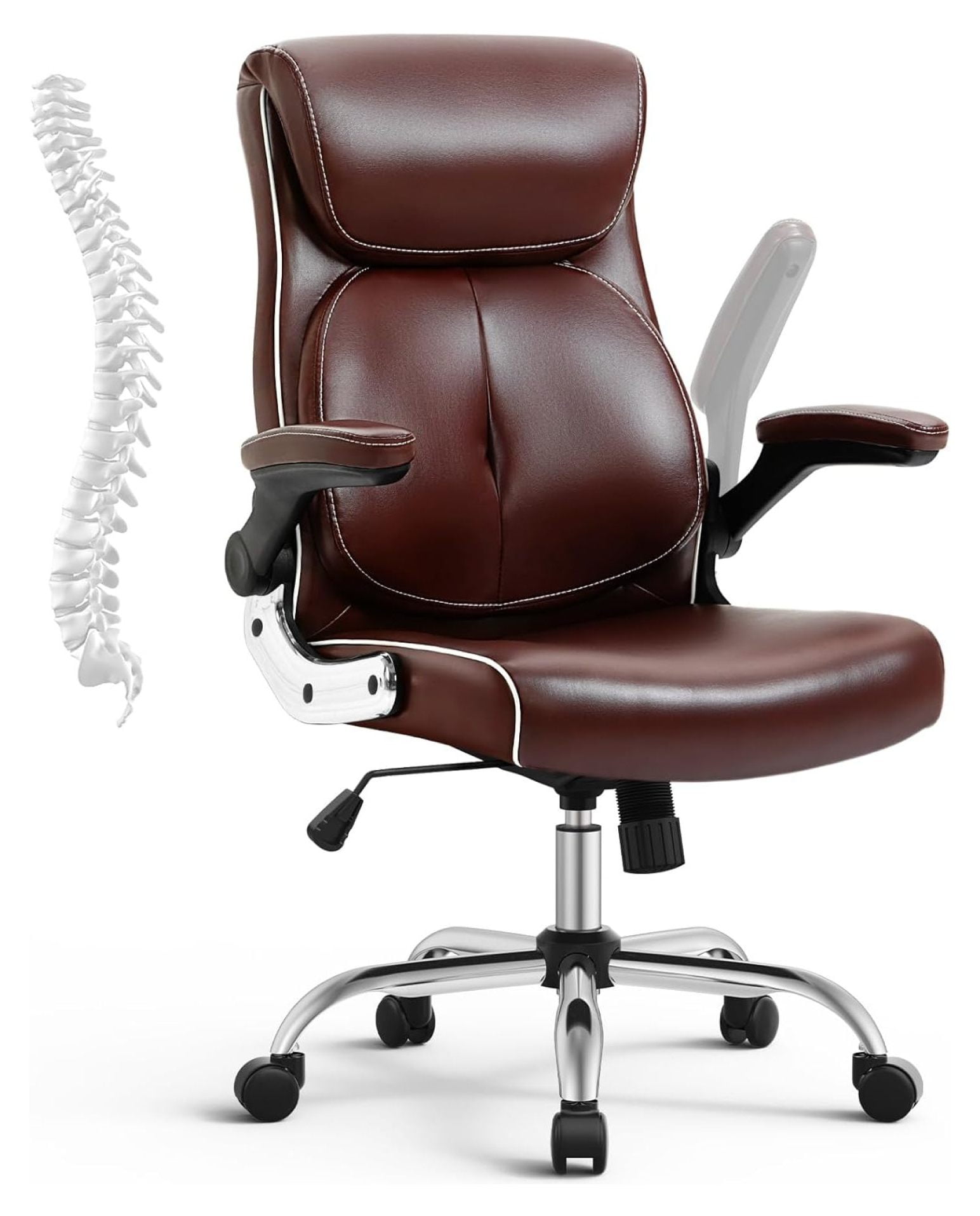 Drevy Ergonomic Executive Office Chair- High Back Home Computer Desk ...