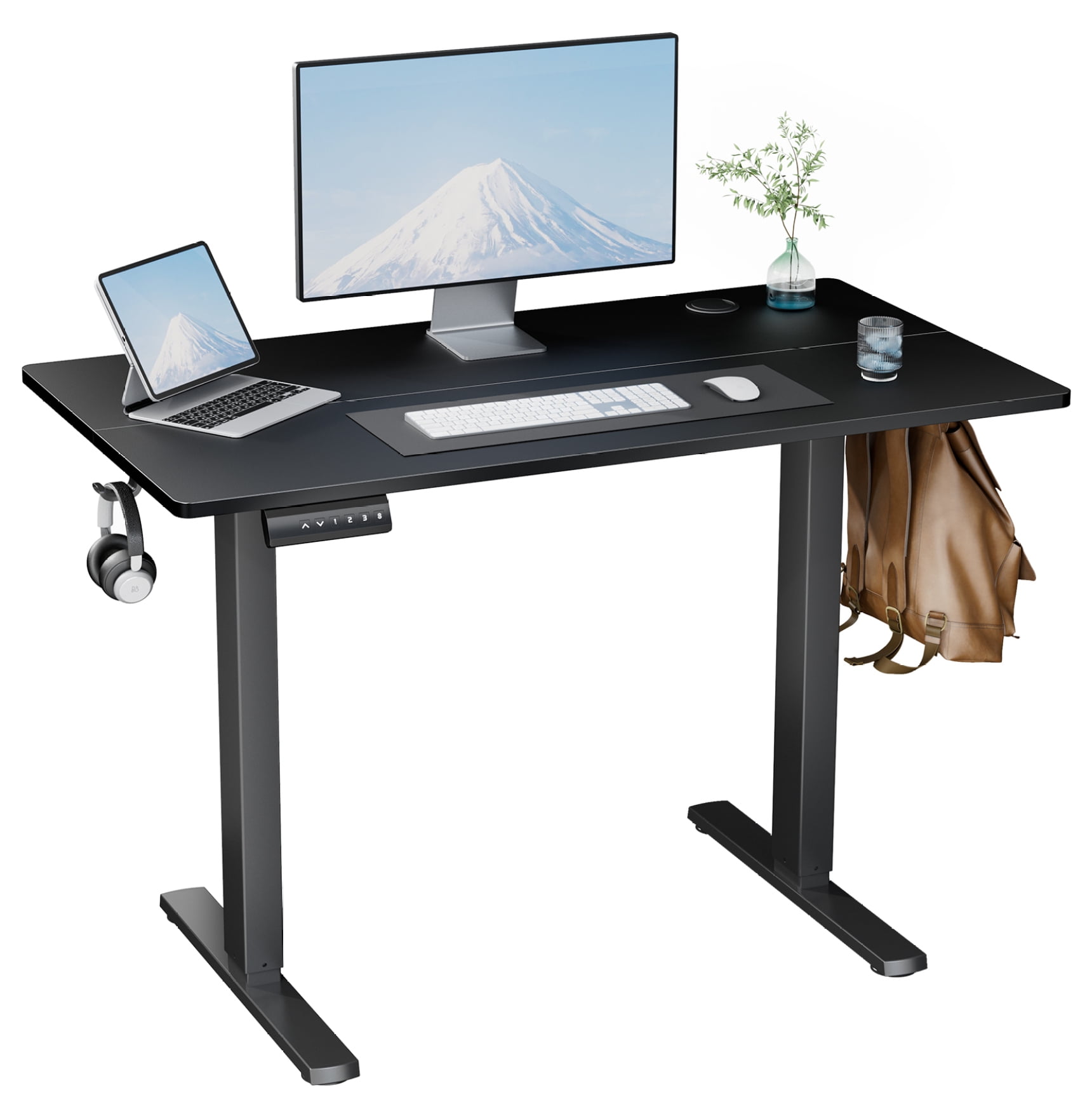 Drevy Ergonomic Height Adjustable Table with T-Shaped Metal Bracket ...