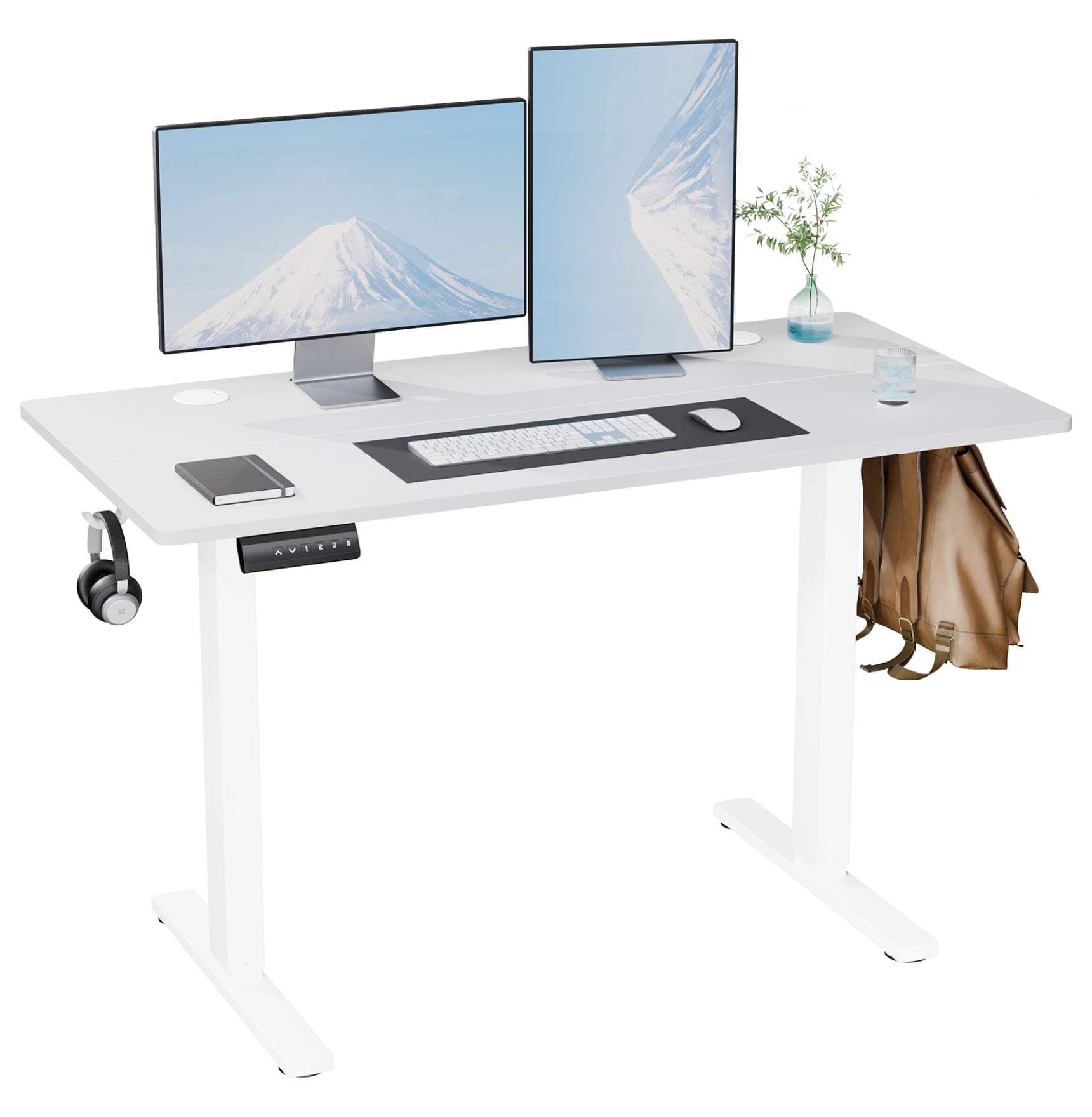 Drevy Ergonomic Height Adjustable Table with T-Shaped Metal Bracket ...